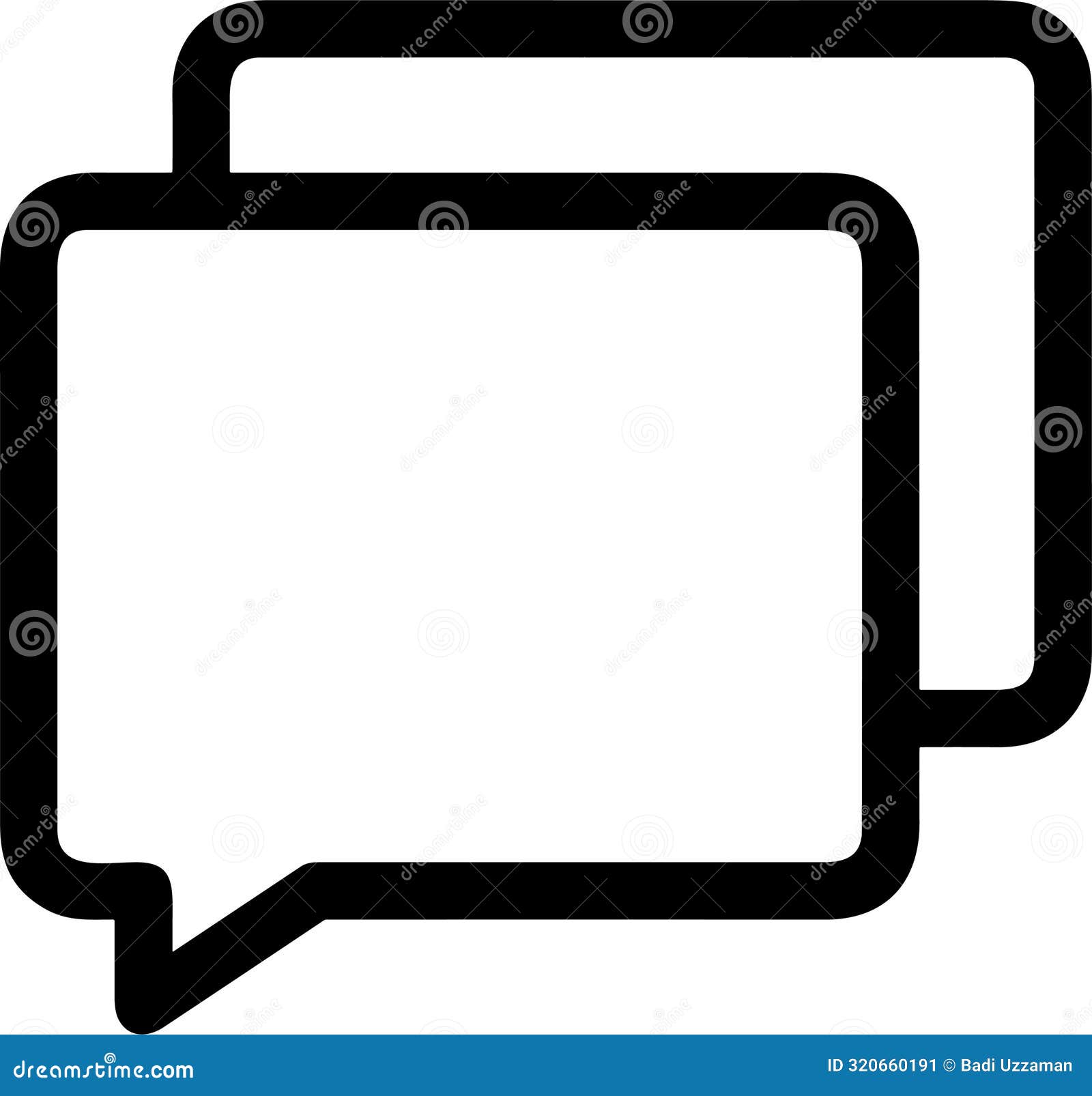 Chat Icon Symbol Vector Image Stock Vector - Illustration of simple ...