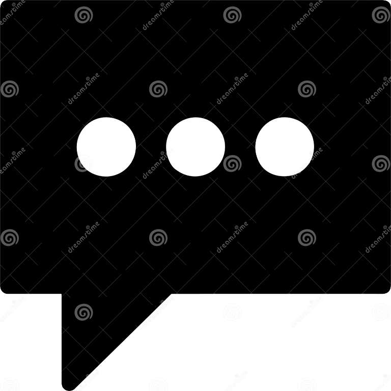 Chat Icon Symbol Vector Image Stock Vector - Illustration of simple ...