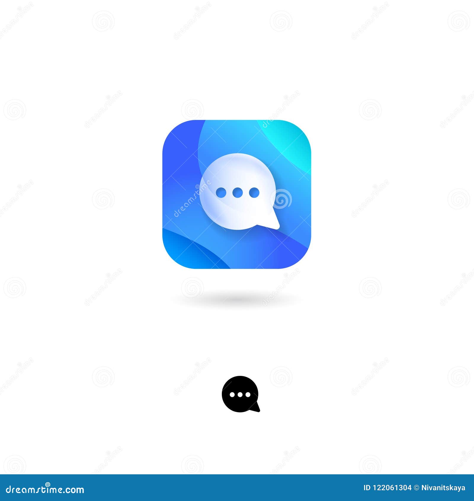 Chat Icon, UI. Web Icon. Chat, Communication, Conversation ...