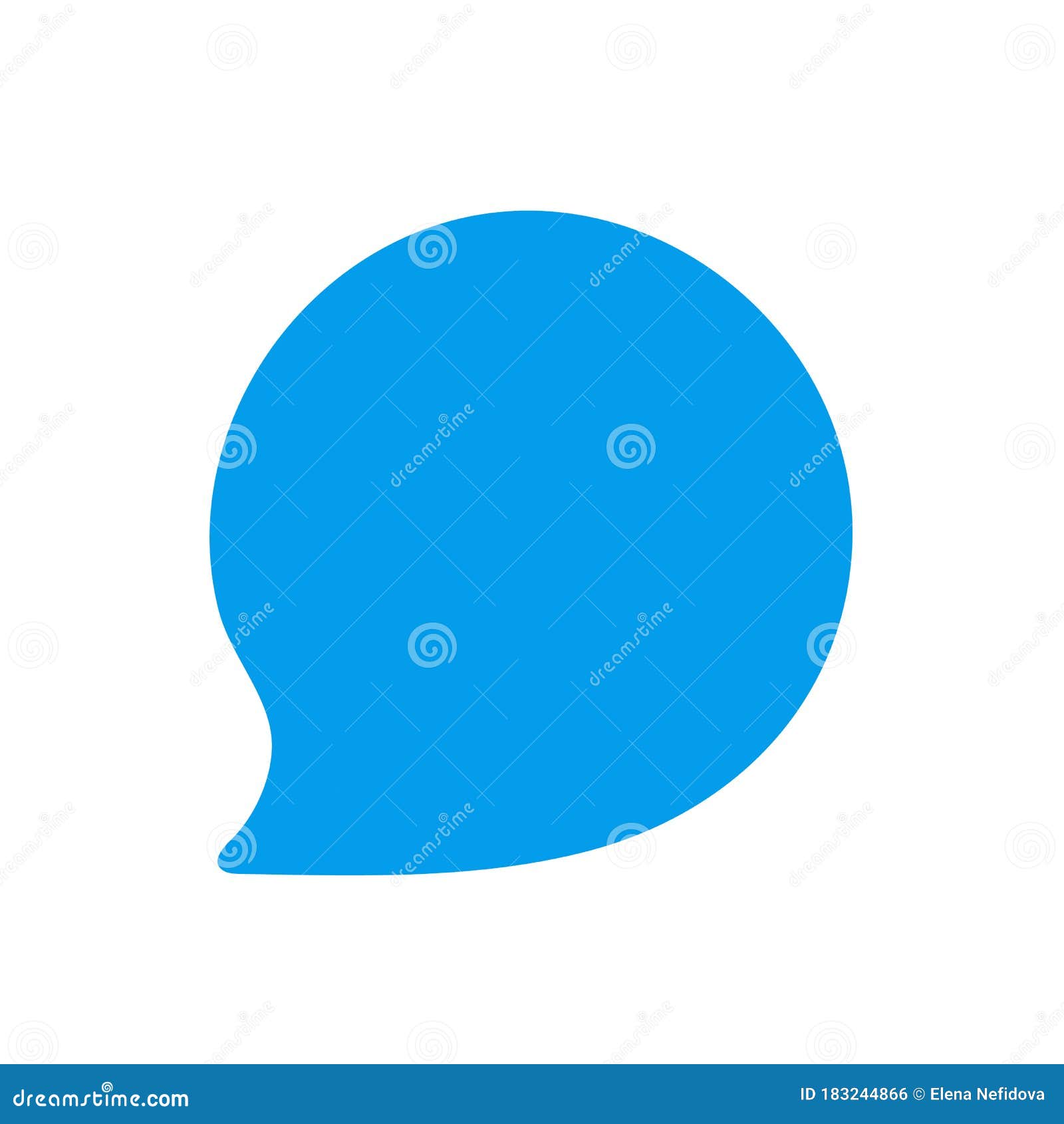 Chat Icon. Dialog Text on White Background Vector Illustration Stock ...