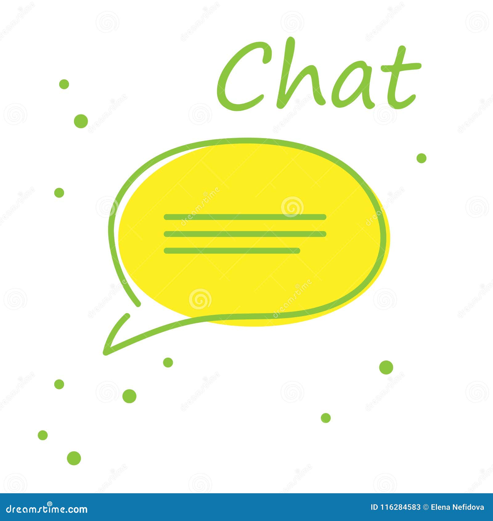 WebChat icon. Dialog text stock vector. Illustration of button - 116284583