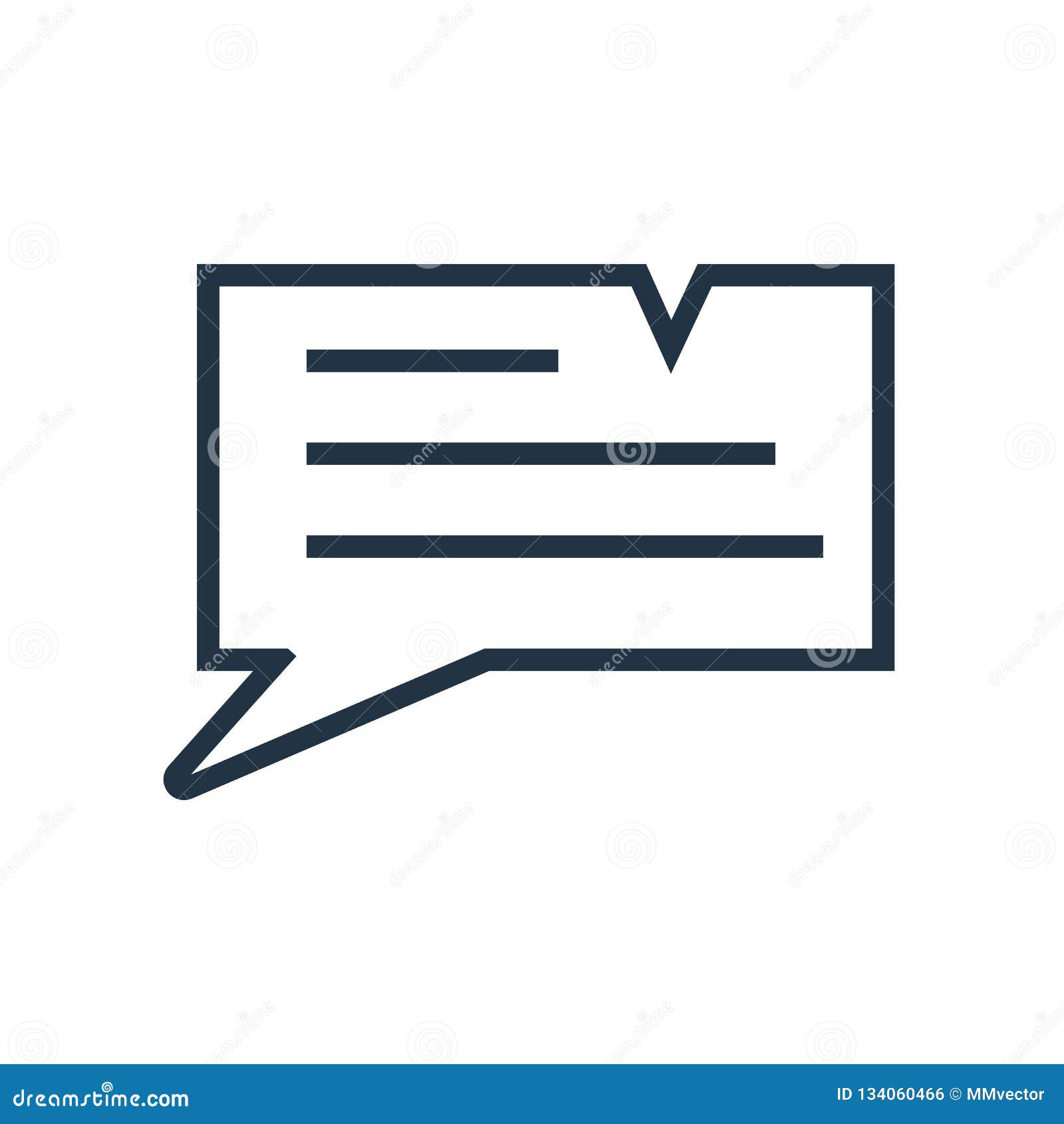 Chat Icon Vector Isolated on White Background, Chat Sign Stock Vector ...