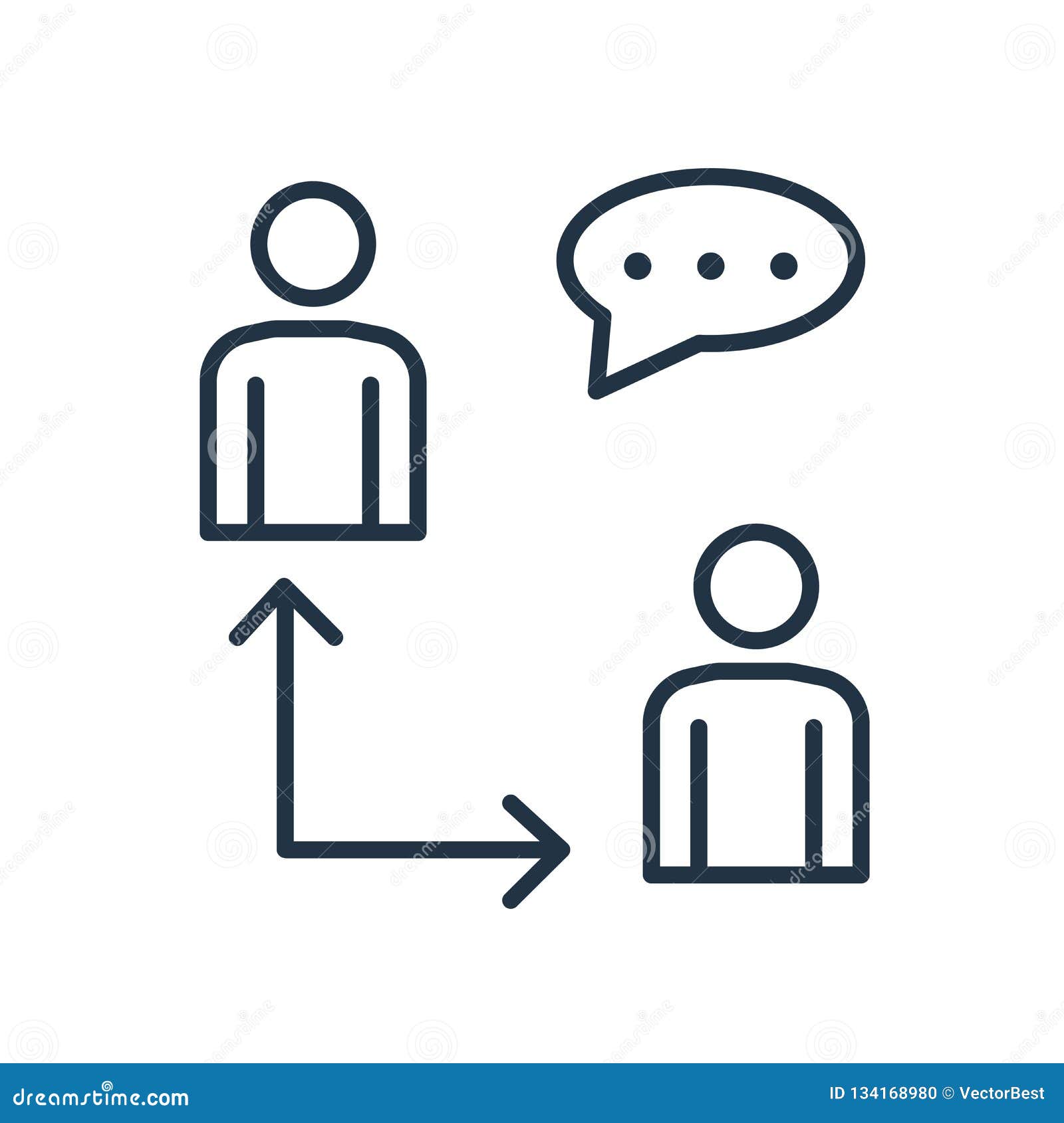 Chat Icon Vector Isolated on White Background, Chat Sign Stock Vector ...