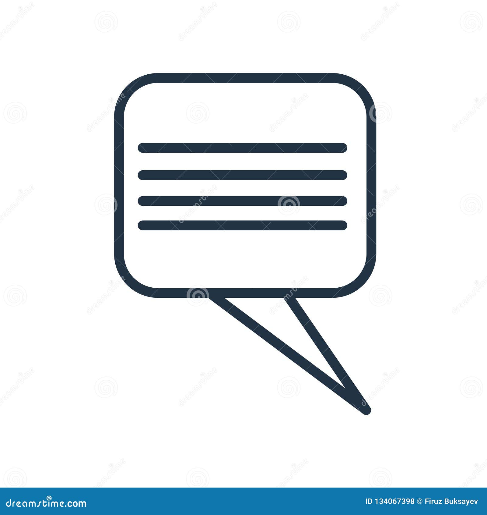 Chat Icon Vector Isolated on White Background, Chat Sign Stock Vector ...