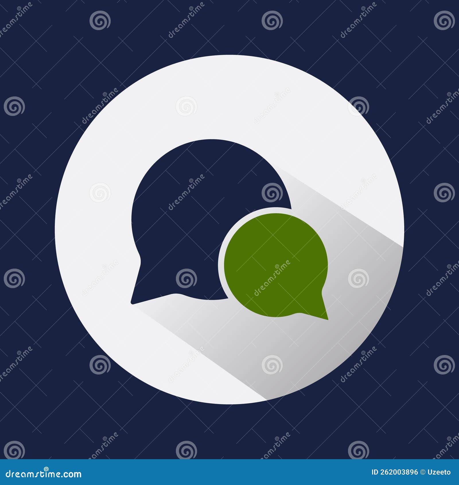 Chat Icon Vector. Speech Bubble Icon Symbol Stock Vector - Illustration of label, balloon: 262003896