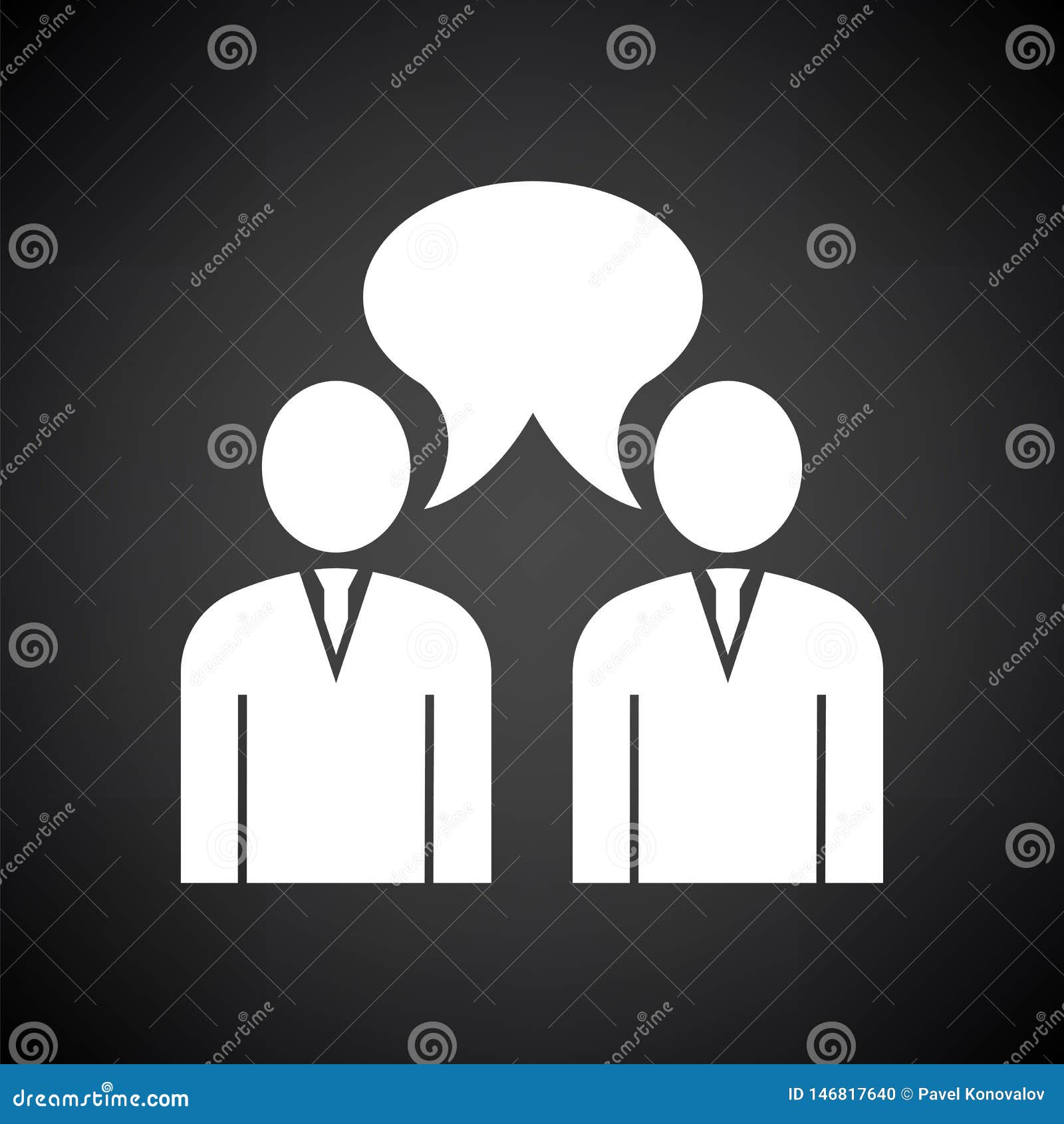 Chat Icon stock vector. Illustration of formal, corporate - 146817640