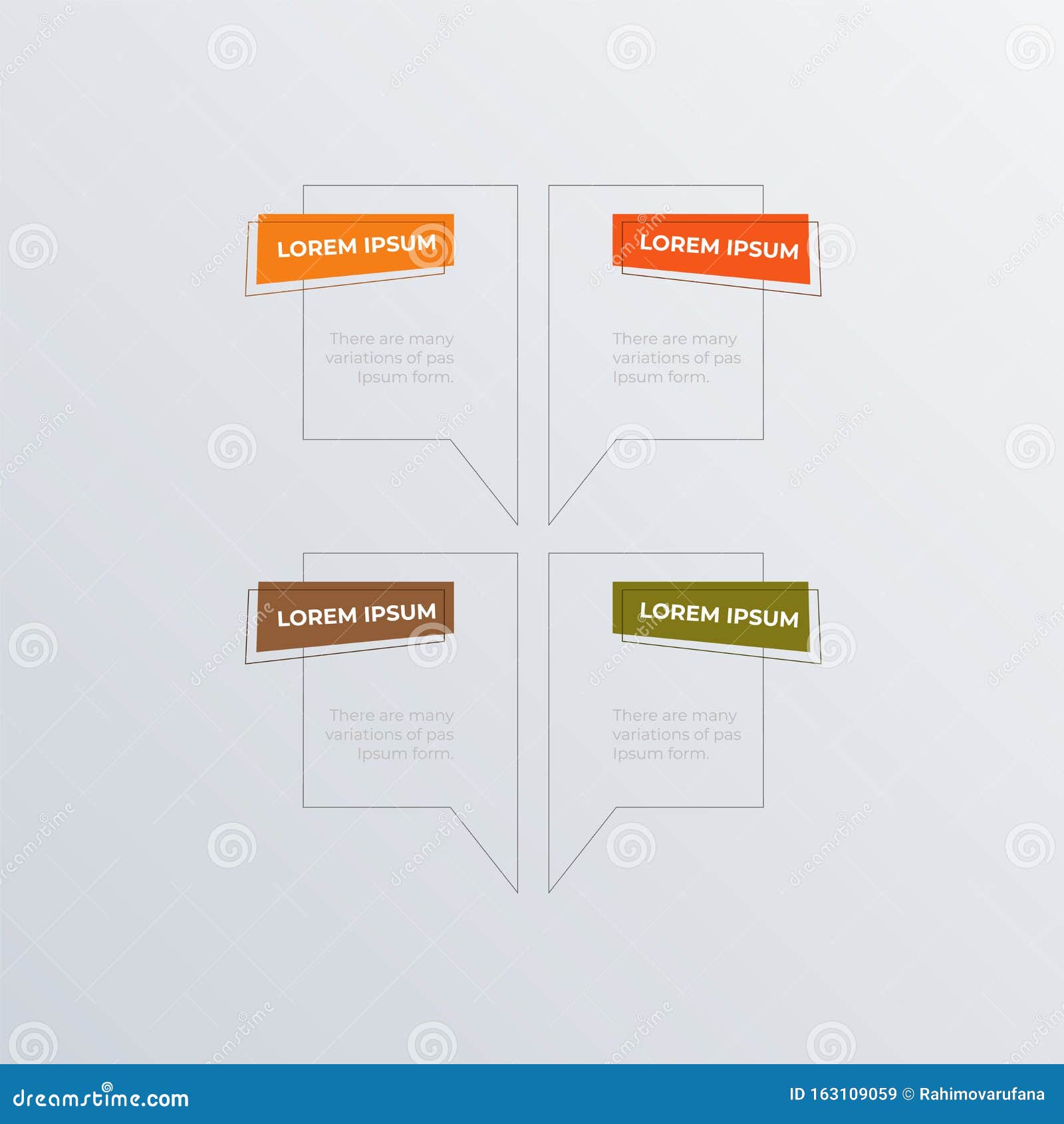 Chat Informational Infographic Template Design. Business Concept ...