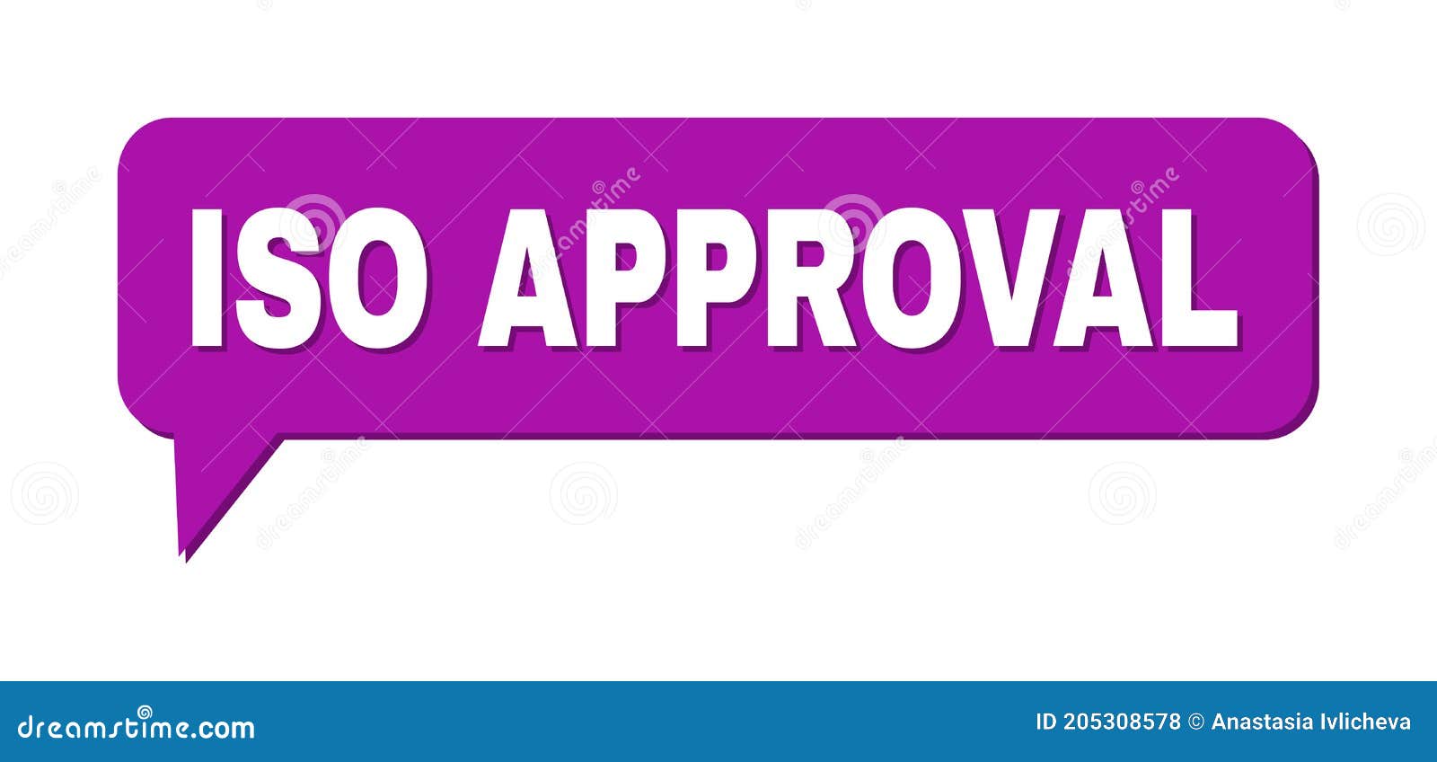 Chat ISO APPROVAL Colored Cloud Frame Stock Vector - Illustration of ...