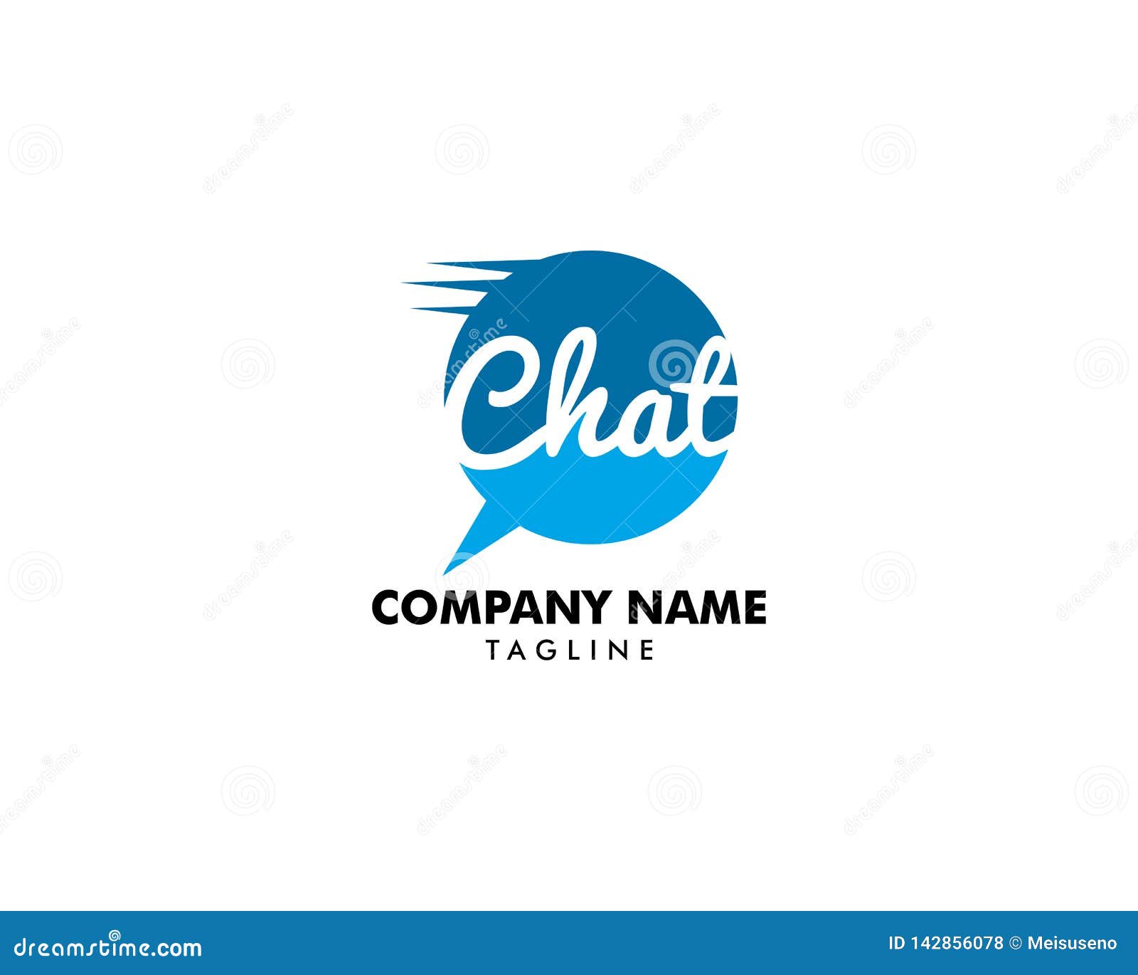 Chat logo design template stock vector. Illustration of creative ...