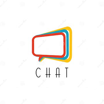 Chat Logo. Talking Concept, Idea Communication Technology Sign Stock ...