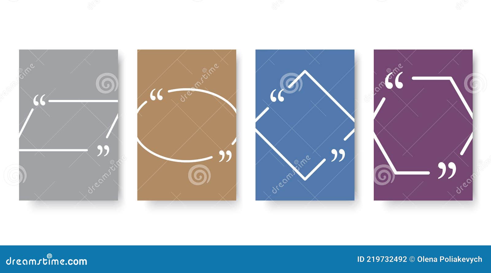 Chat Message Frame Banner. Quote Frame Template. Quotation Dialogue ...