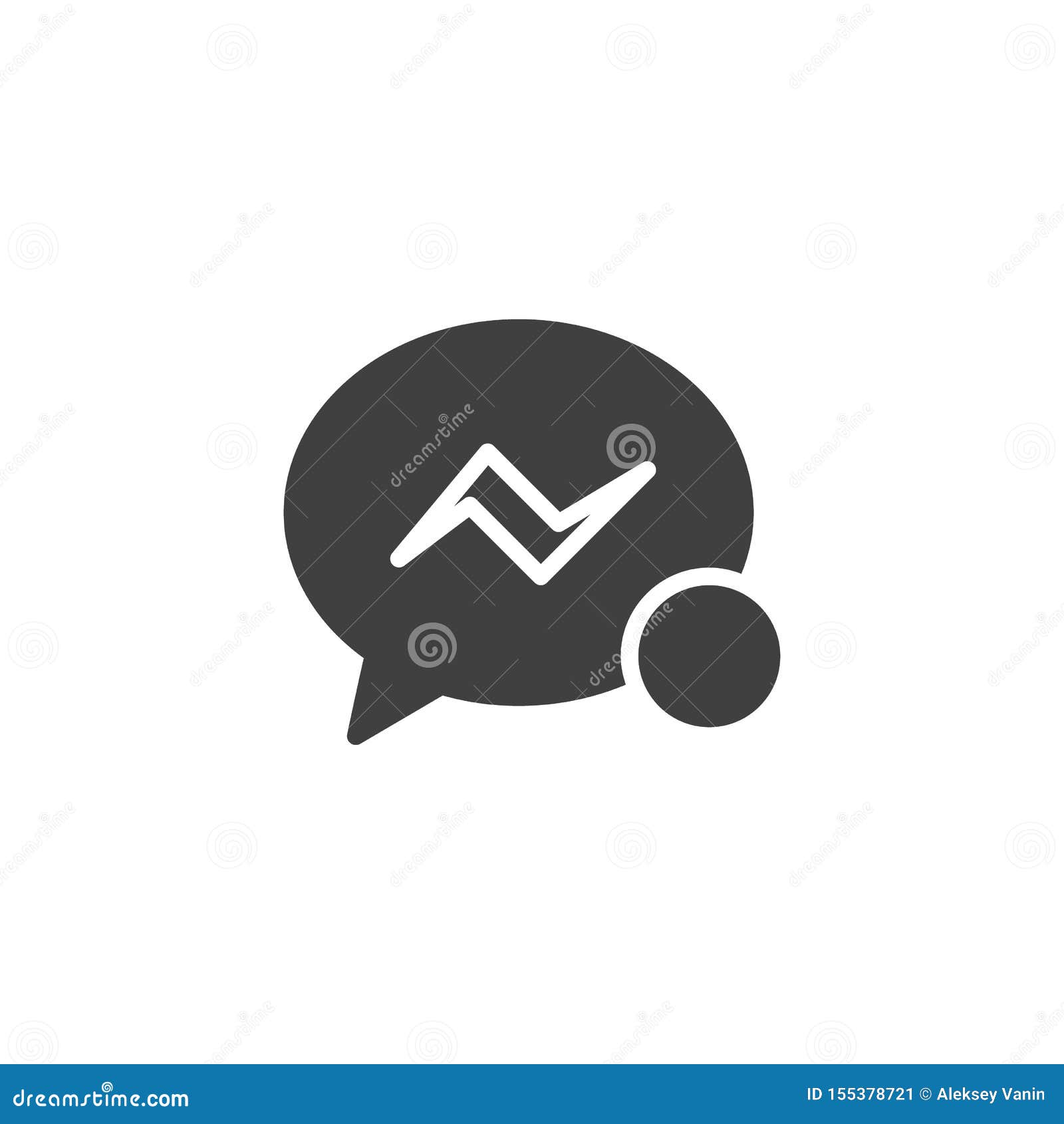 Chat Message Notification Vector Icon Editorial Photo - Illustration of ...