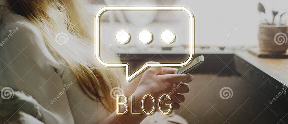 Chat Message Social Network Texting Graphic Concept Stock Image - Image ...