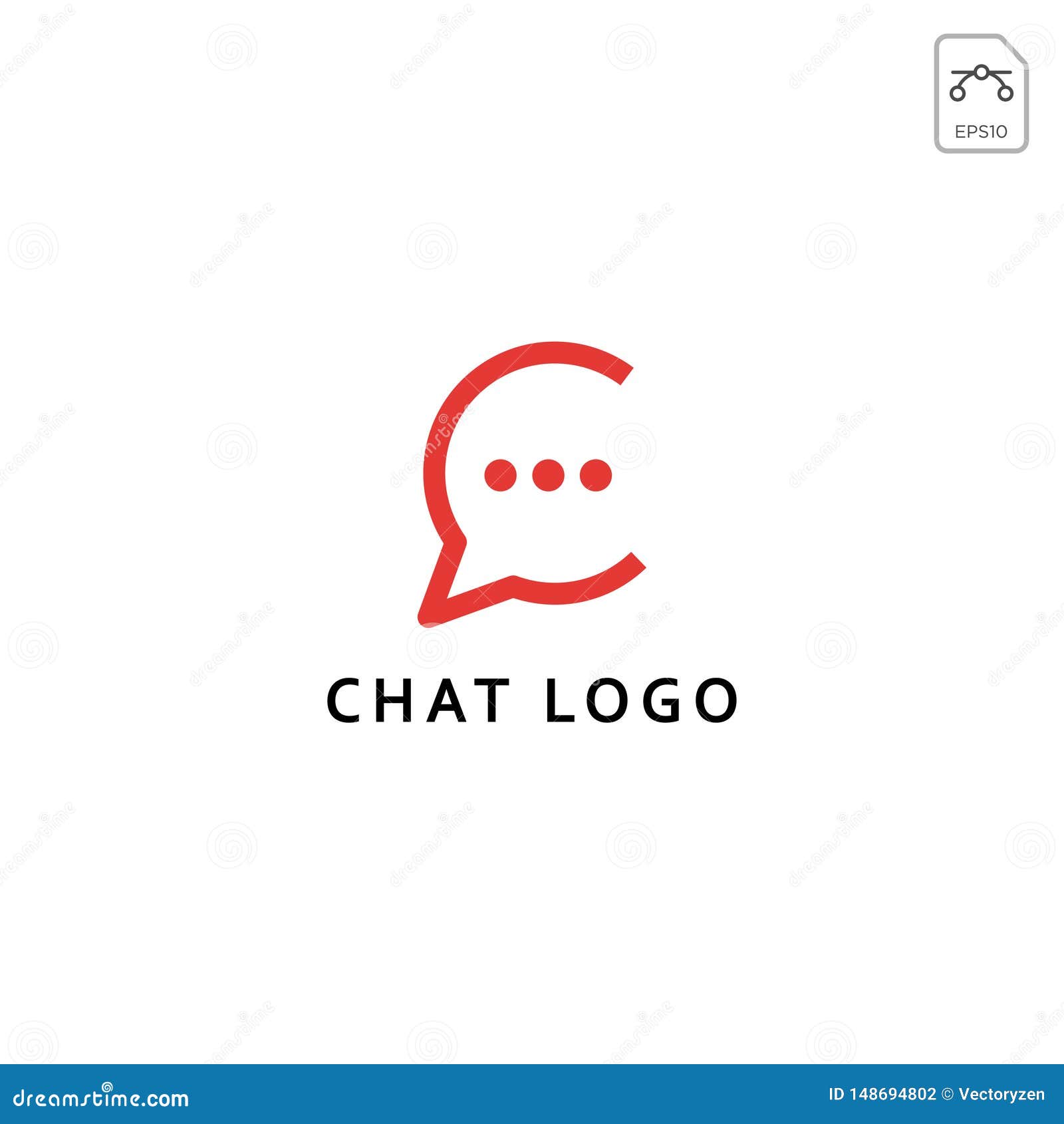 Chat Message, Speech, Conversation Logo or Icon Vector Isolated Stock ...