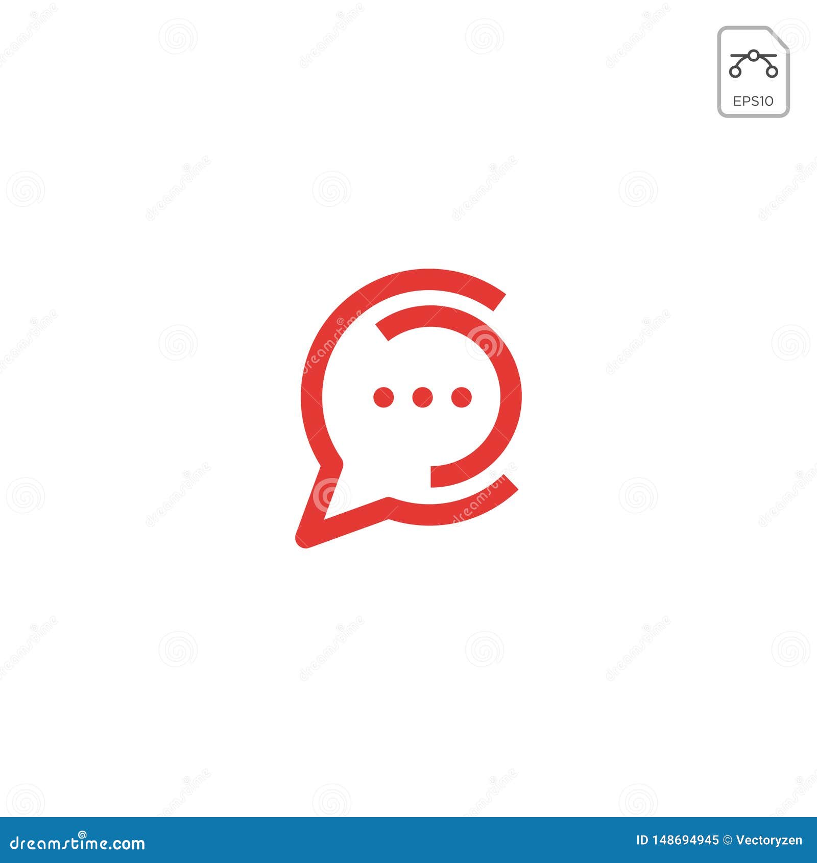 Chat Message, Speech, Conversation Logo or Icon Vector Isolated Stock ...
