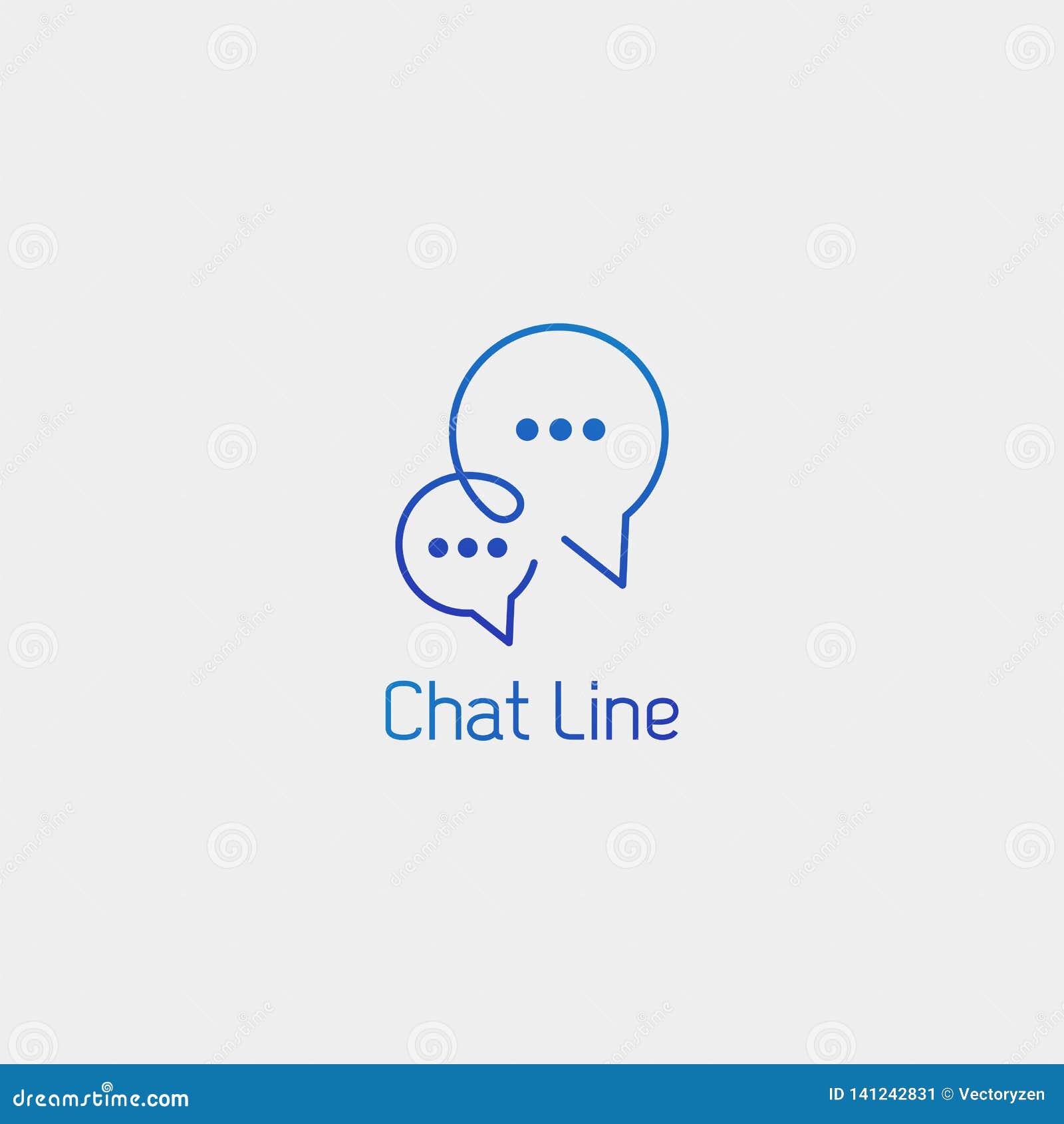 Chat, Message, Speech, Conversation Logo Template with Business Card ...