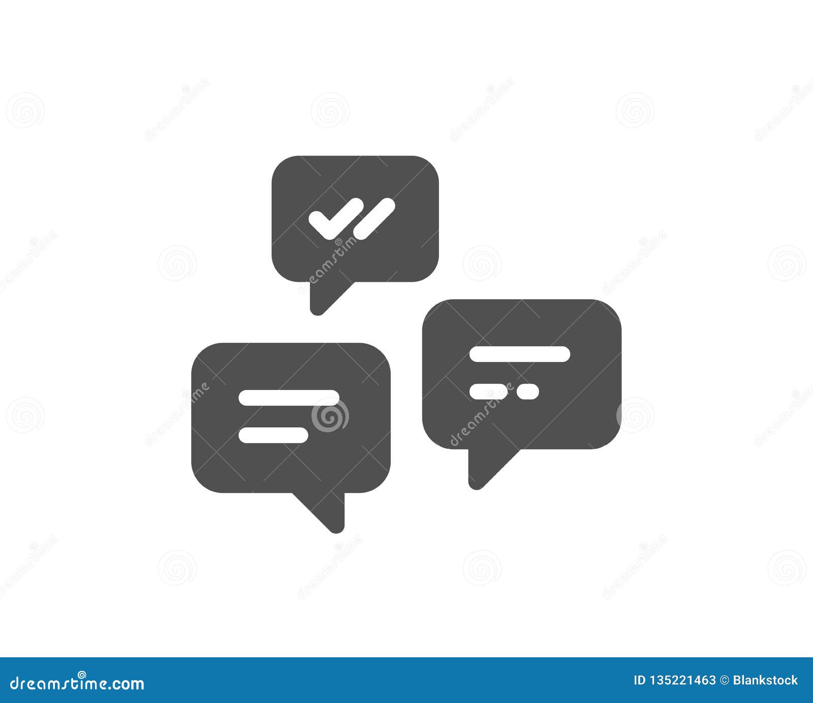 Chat Messages Icon. Conversation or SMS. Vector Stock Vector ...