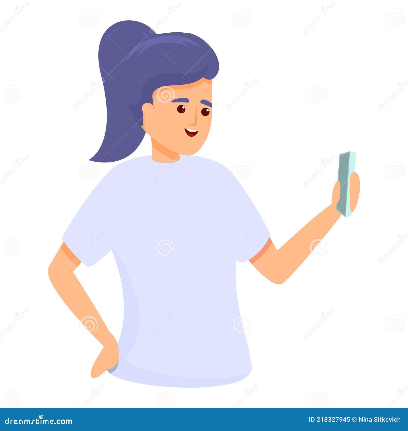 Chat Messaging Icon, Cartoon Style Stock Vector - Illustration of ...