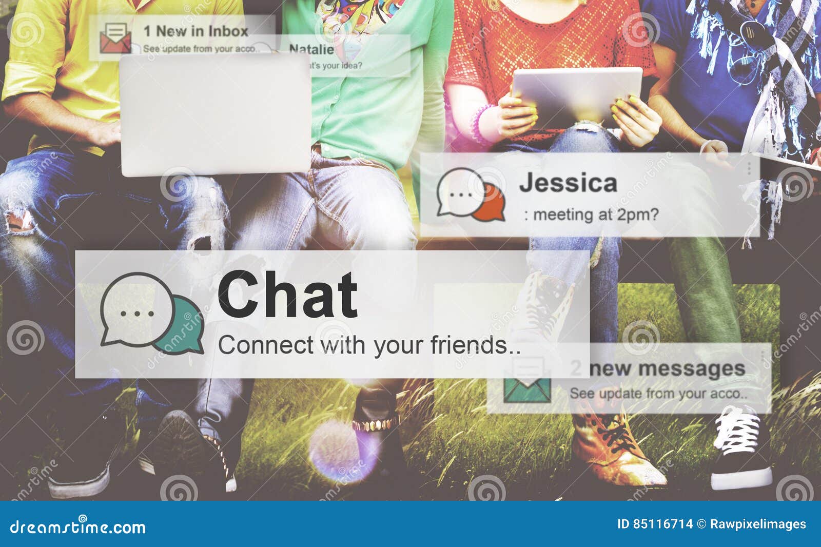 Chat Online Communication Social Media Concept Stock Photo - Image of ...