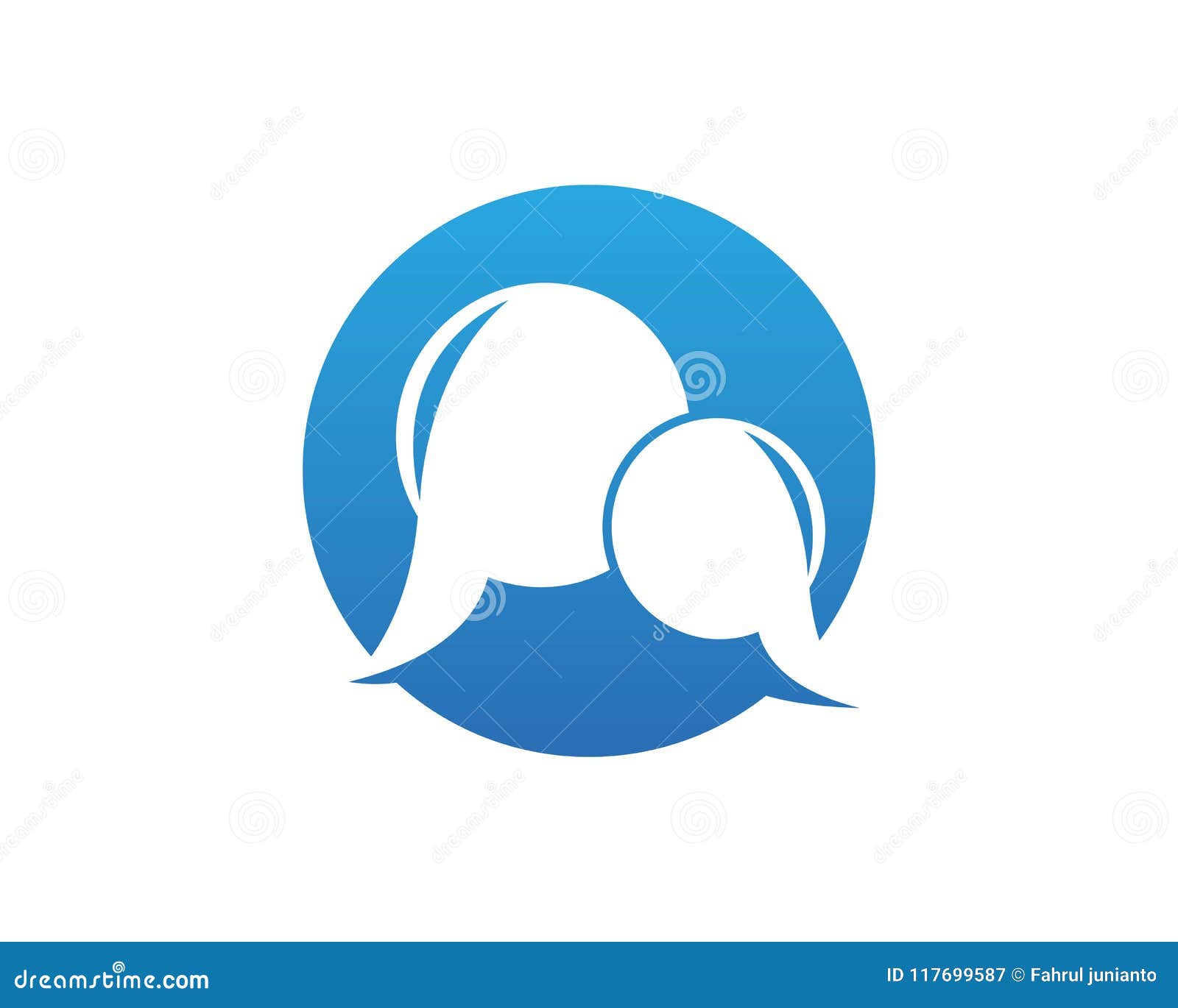 Chat People Logo Design Template Stock Vector - Illustration of bubble ...