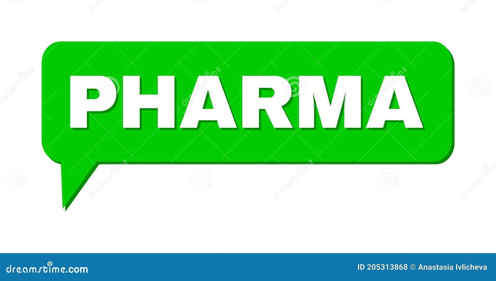 Speech PHARMA Colored Bubble Message Stock Vector - Illustration of ...