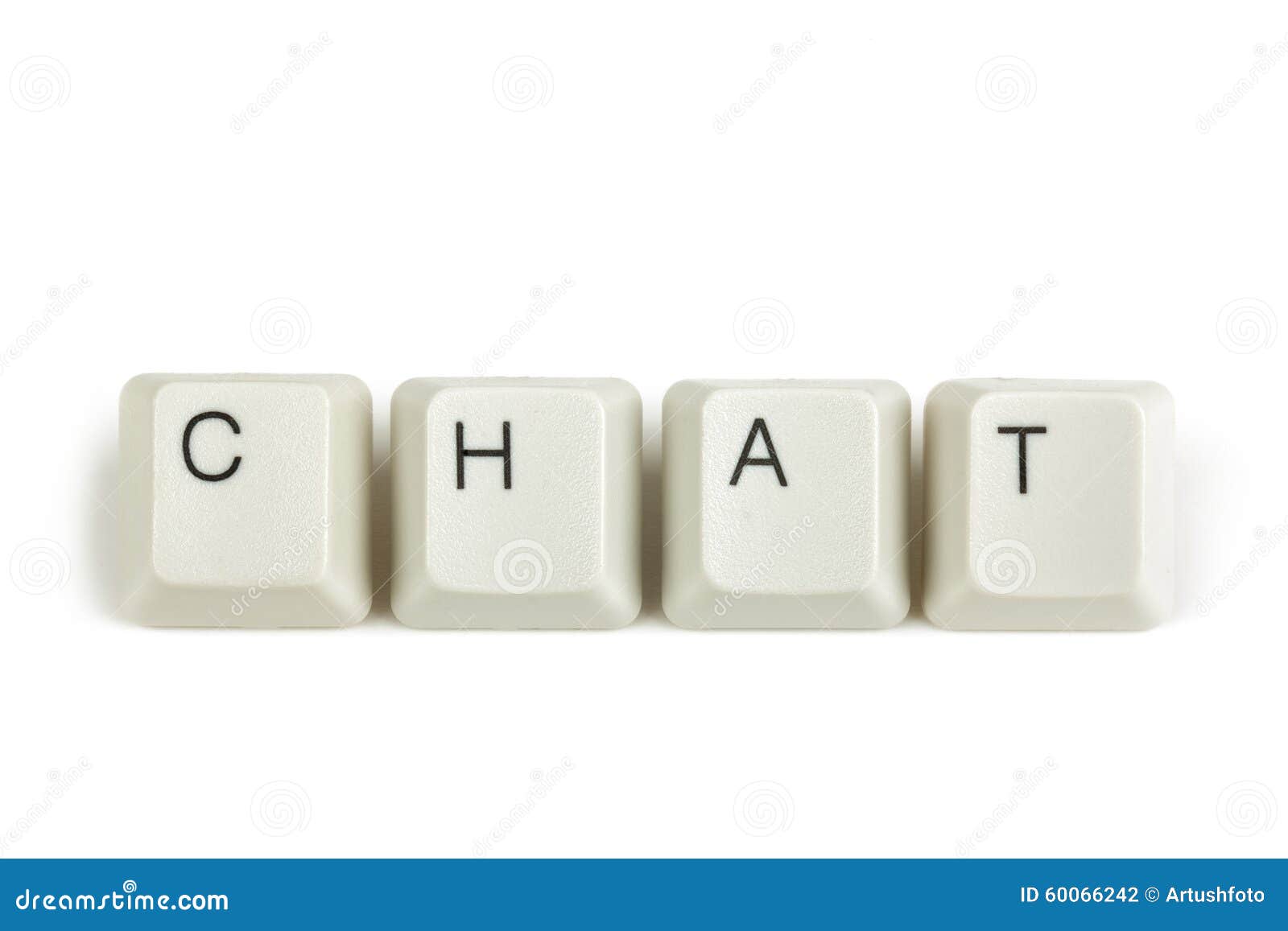 Chat from Scattered Keyboard Keys on White Stock Photo - Image of heap ...