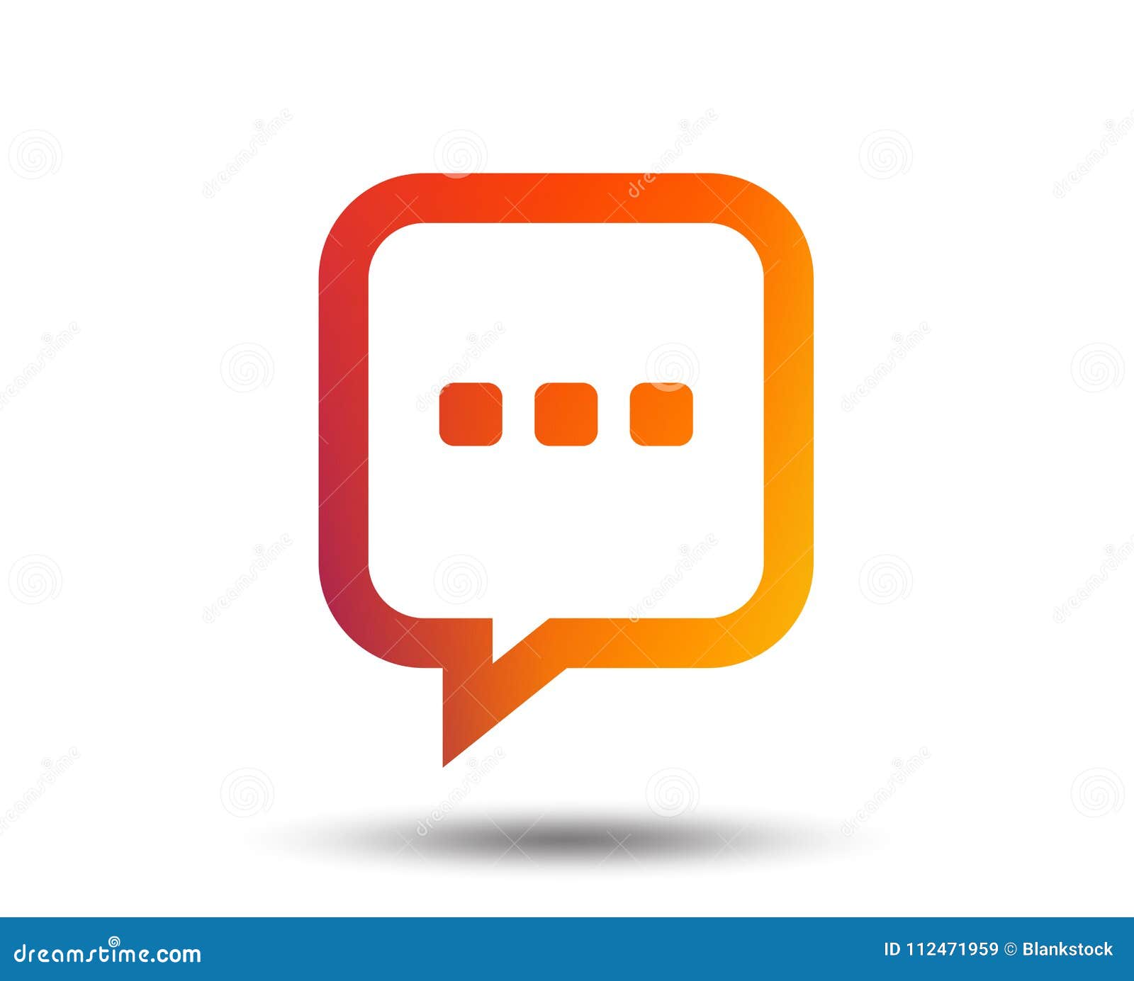 Chat Sign Icon. Speech Bubble Symbol. Stock Vector - Illustration of ...