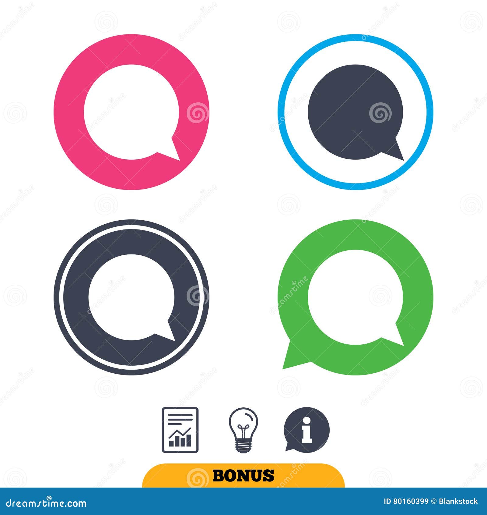 Chat Sign Icon. Speech Bubble Symbol Stock Vector - Illustration of ...