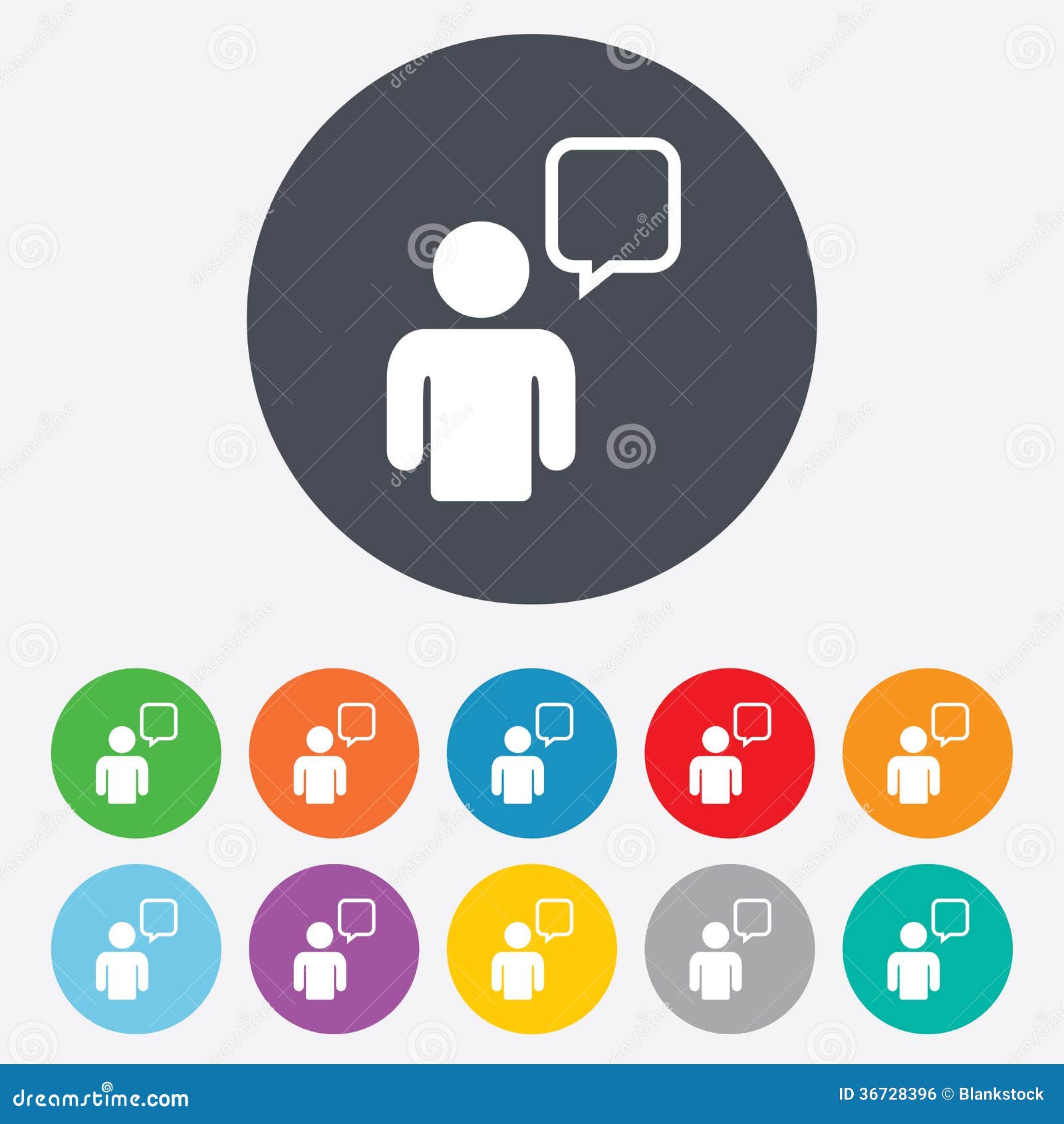 Chat Sign Icon. Speech Bubble Symbol Stock Illustration - Illustration ...