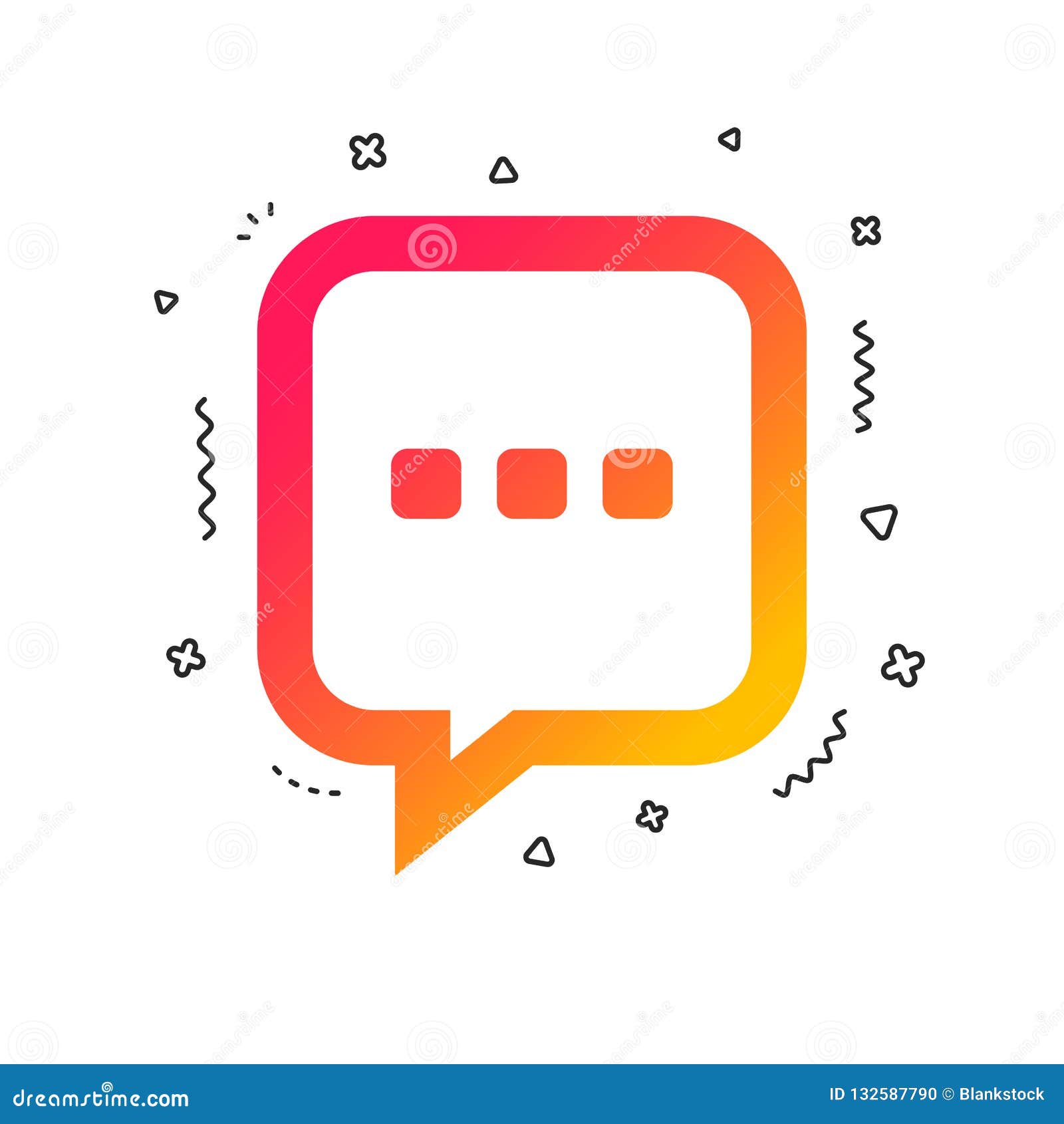 Chat Sign Icon. Speech Bubble Symbol. Vector Stock Vector ...