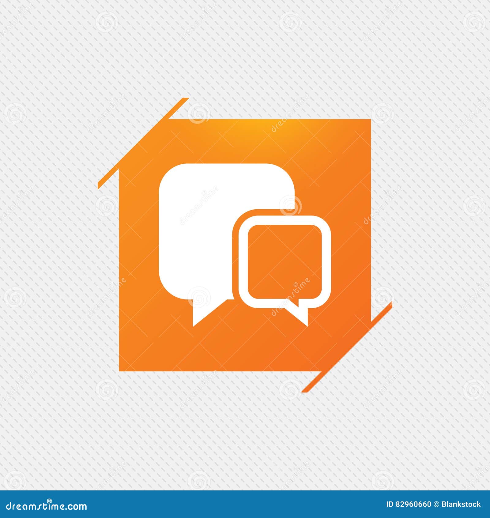 Chat Sign Icon. Speech Bubbles Symbol Stock Vector - Illustration of ...