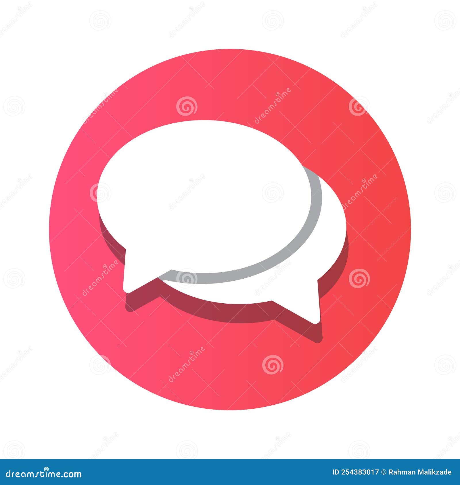 Chat Speech Bubble Flat Logo Icon. Speech Bubble Vector Illustration Stock Vector - Illustration ...