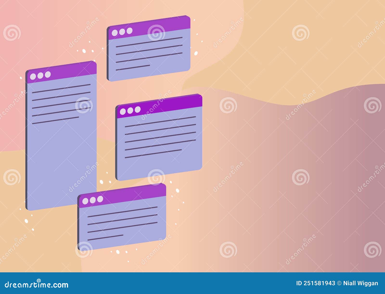 Chat Tabs Symbolizing Successful Online Communication Colleagues ...