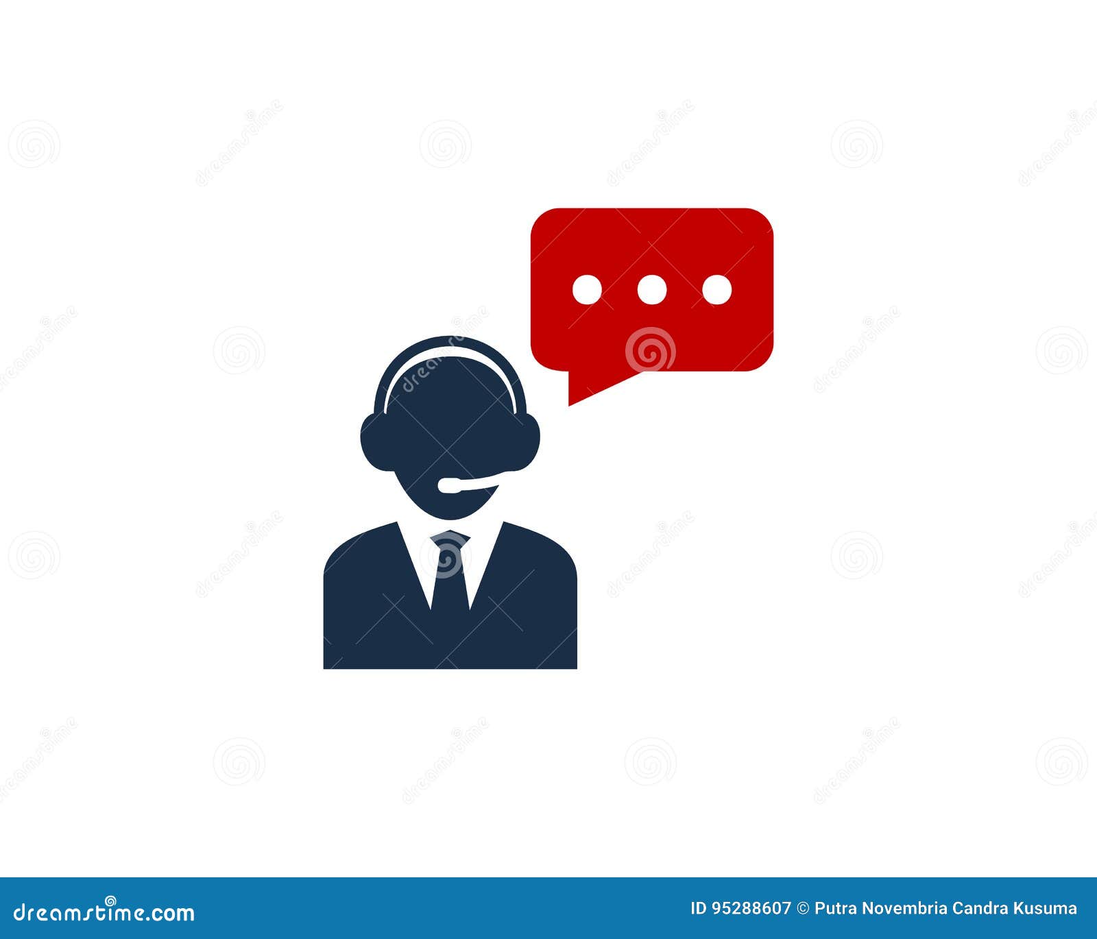 Chat Talk Call Center Icon Logo Design Element Stock Vector ...