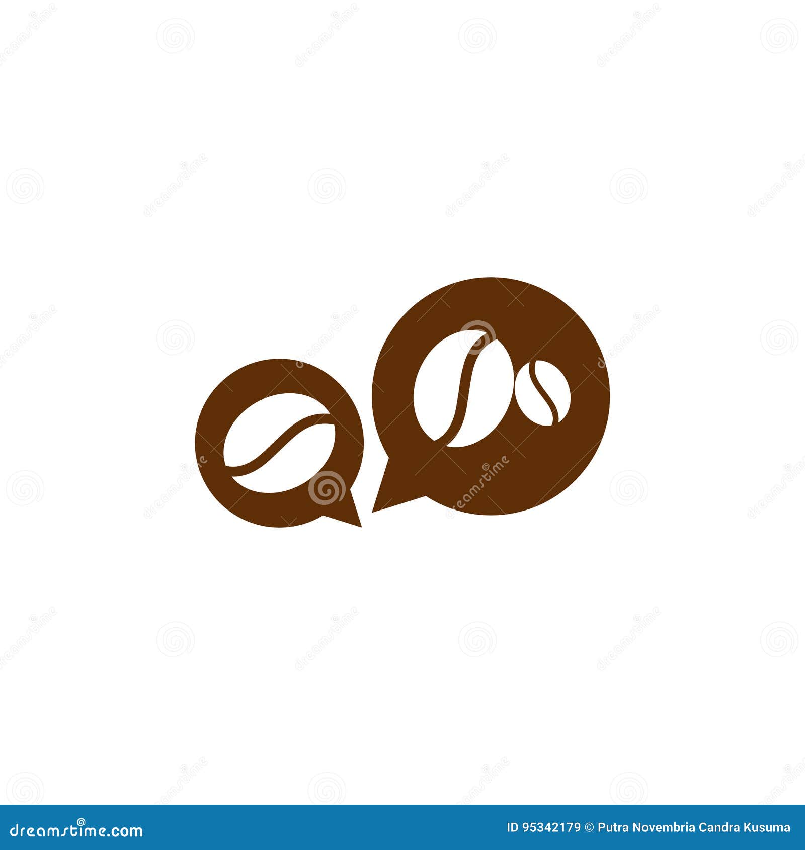 Chat Talk Coffee Icon Logo Design Element Stock Vector - Illustration ...