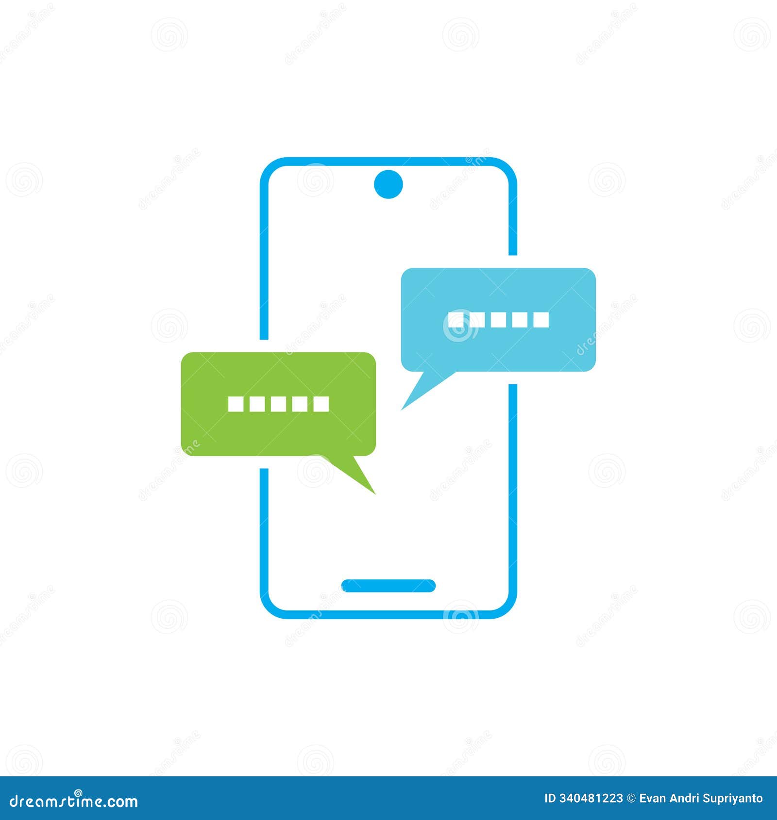 Chat Talk Pixel Perfect Logo Vector Symbol Stock Vector - Illustration ...
