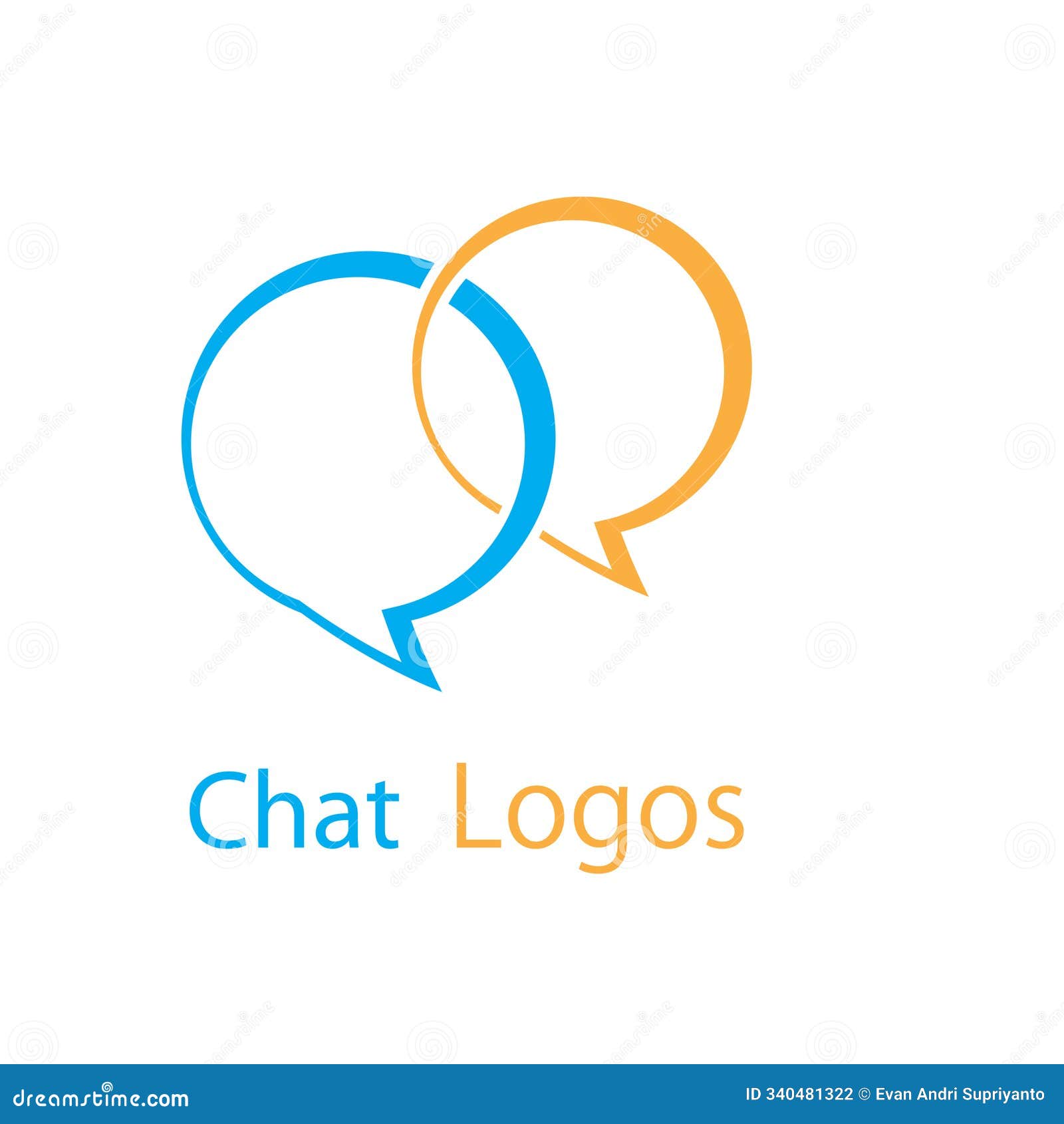 Chat Talk Pixel Perfect Logo Vector Symbol Stock Vector - Illustration ...