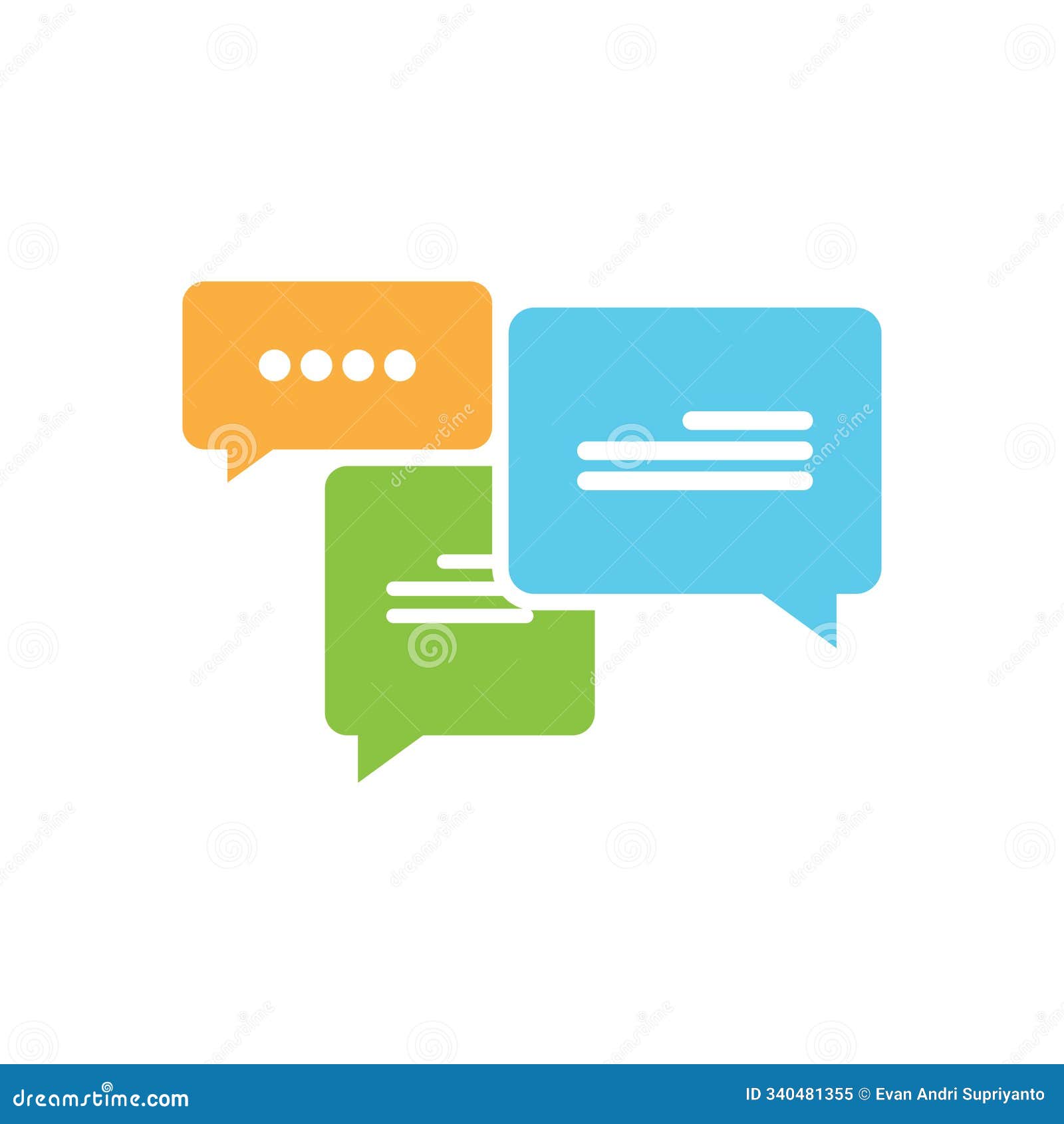 Chat Talk Pixel Perfect Logo Vector Symbol Stock Vector - Illustration ...