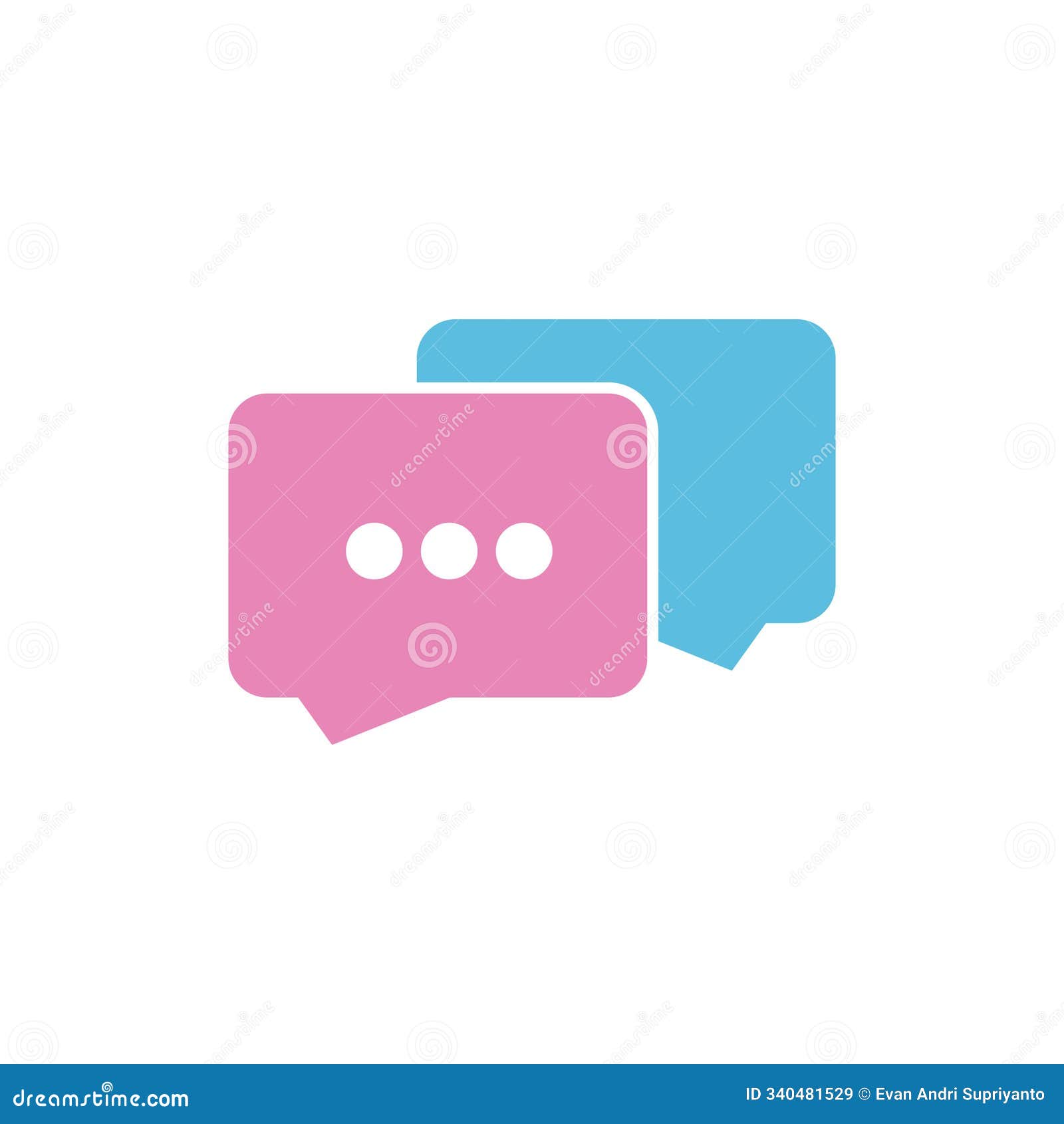 Chat Talk Pixel Perfect Logo Vector Symbol Stock Vector - Illustration ...