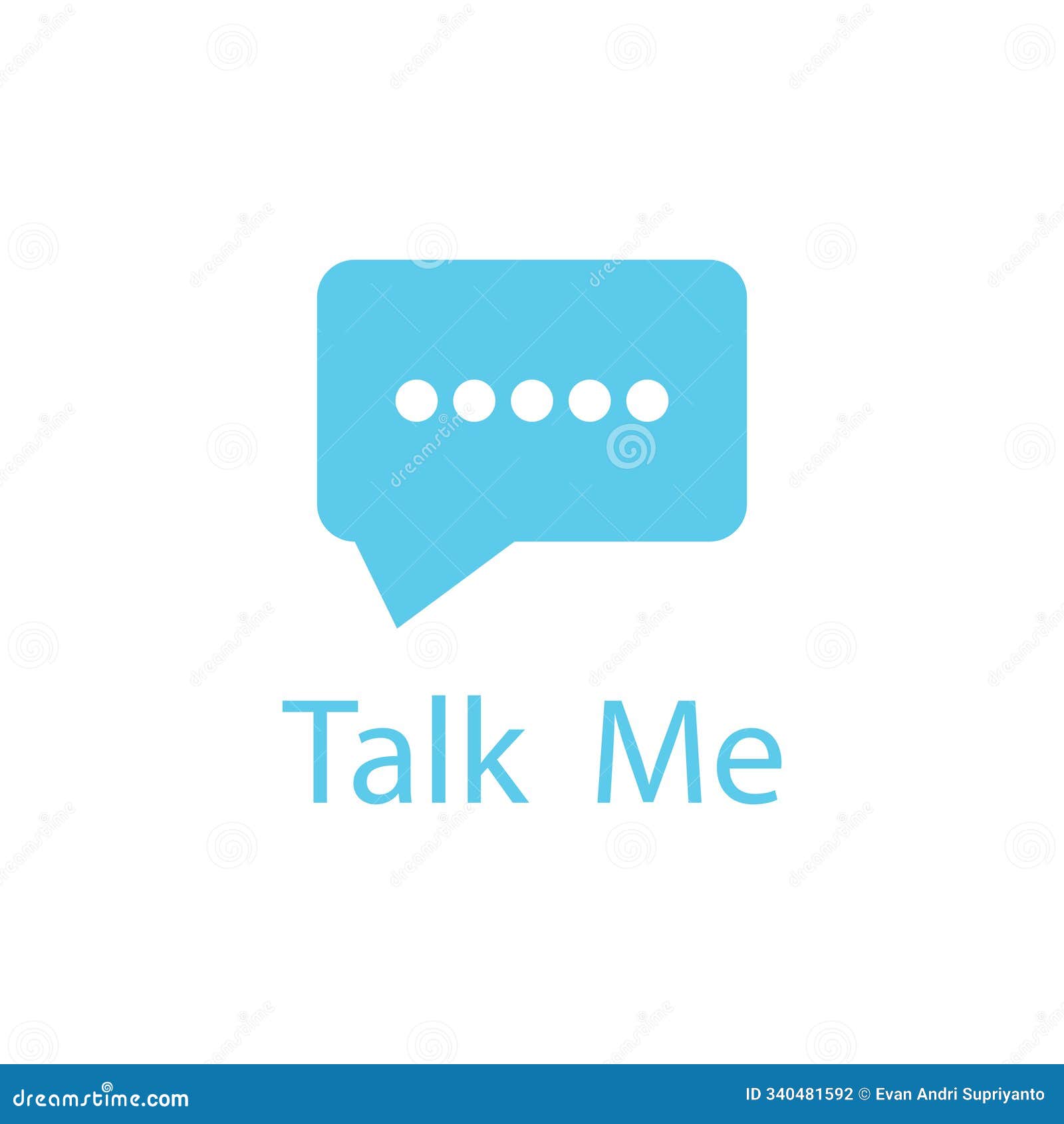 Chat Talk Pixel Perfect Logo Vector Symbol Stock Vector - Illustration ...