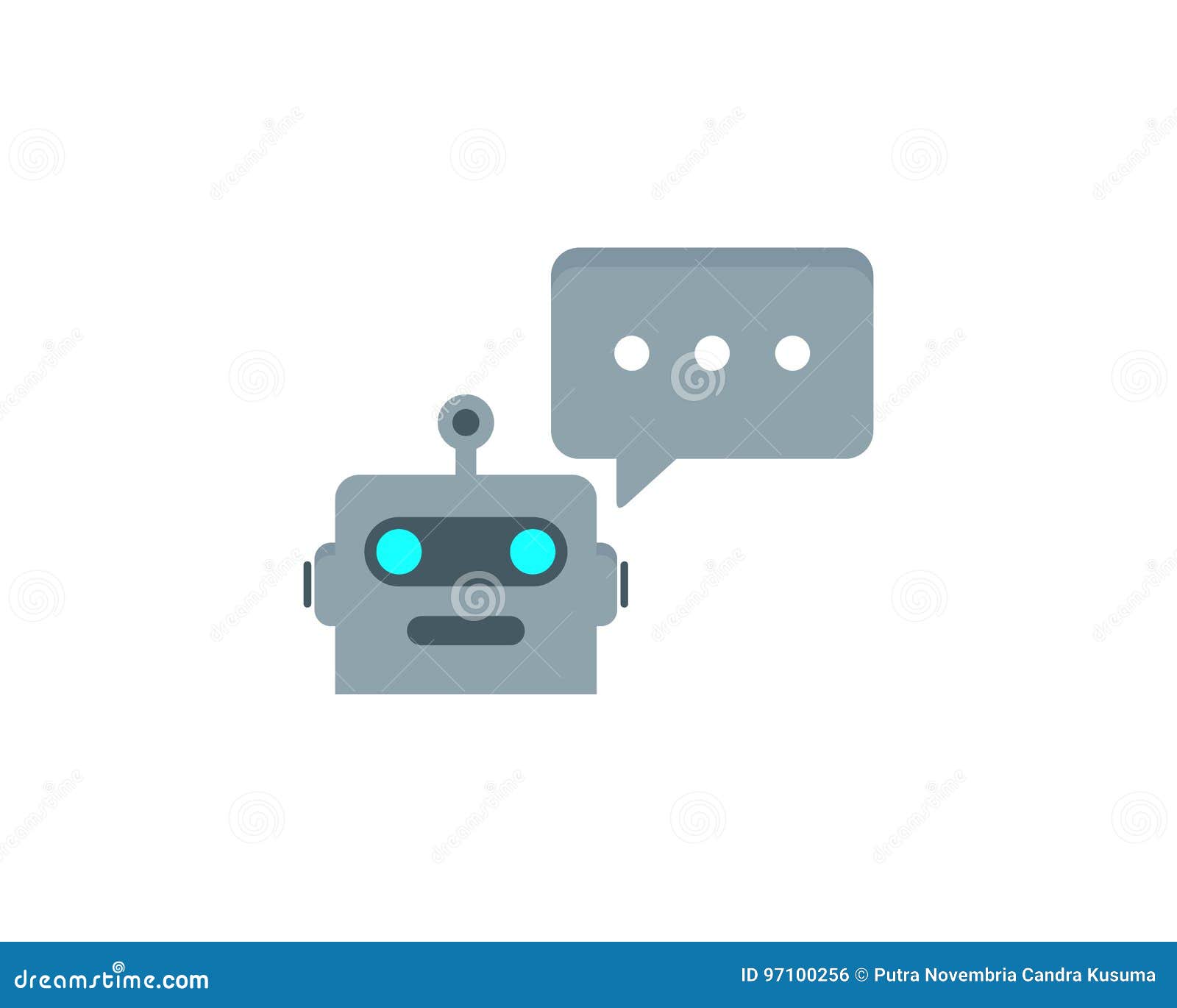 Chat Talk Robot Icon Logo Design Stock Vector - Illustration of digital ...