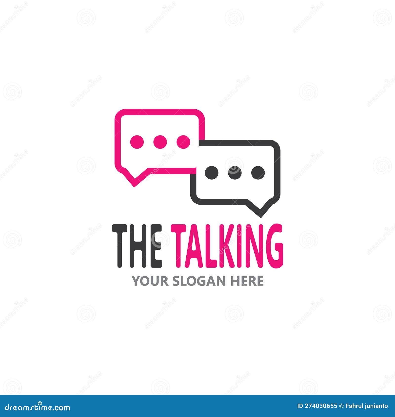 Chat Talking Logo and Symbol Vector Template Stock Vector ...