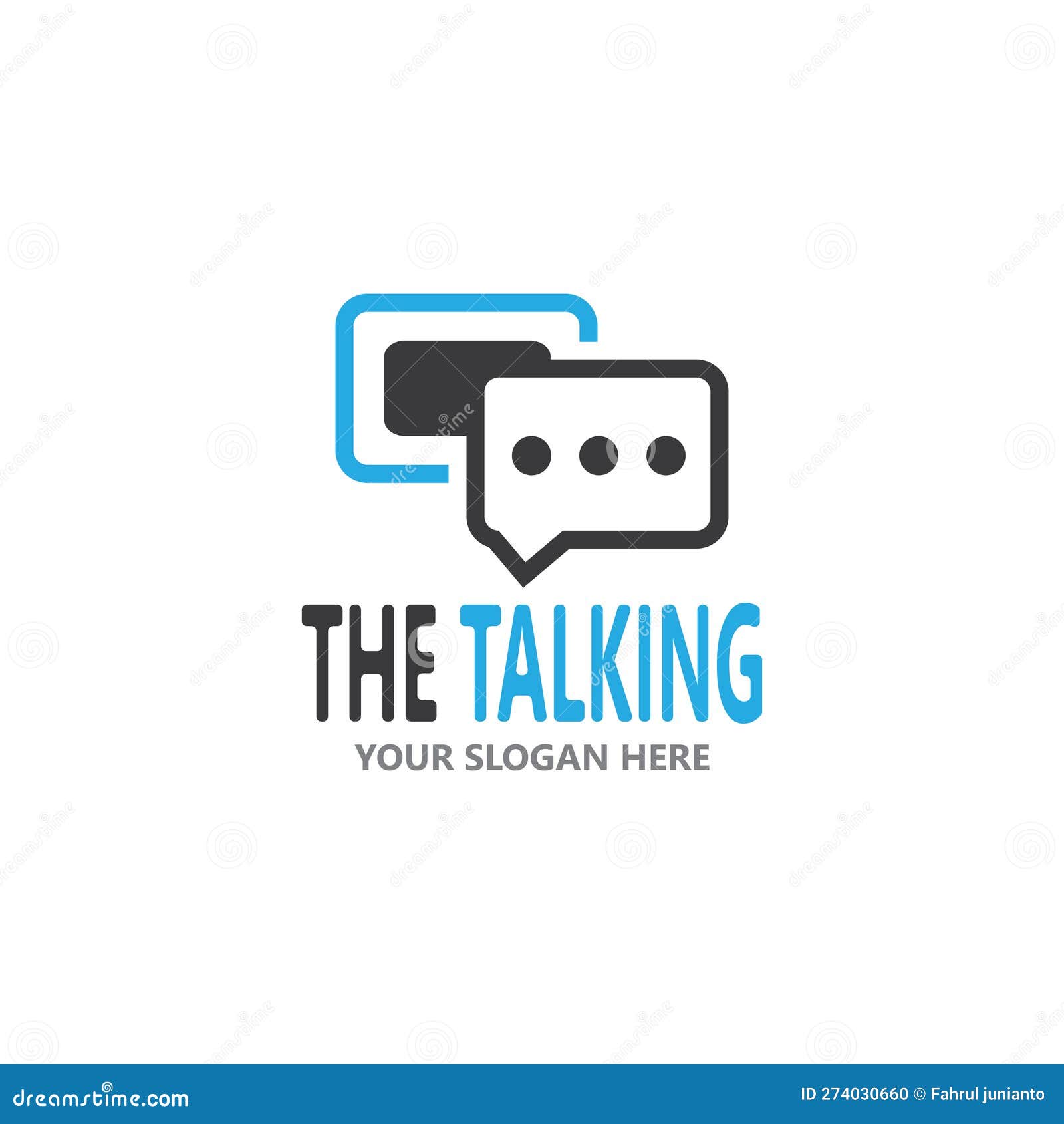 Chat Talking Logo and Symbol Vector Template Stock Vector ...