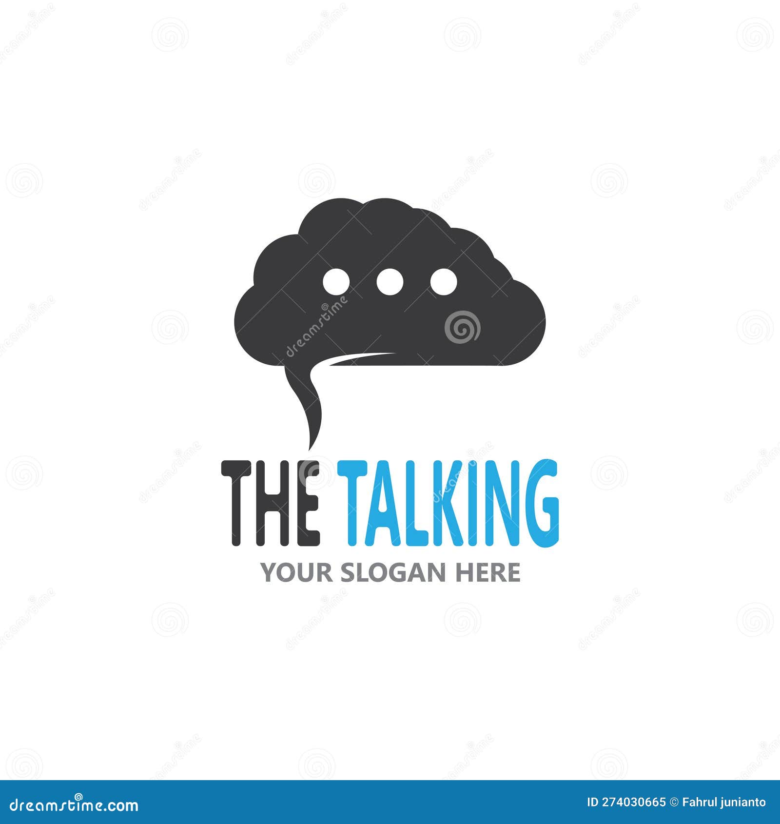 Chat Talking Logo and Symbol Vector Template Stock Illustration ...
