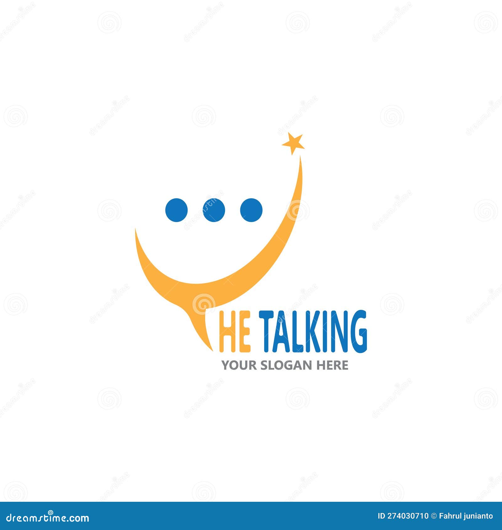 Chat Talking Logo and Symbol Vector Template Stock Illustration ...