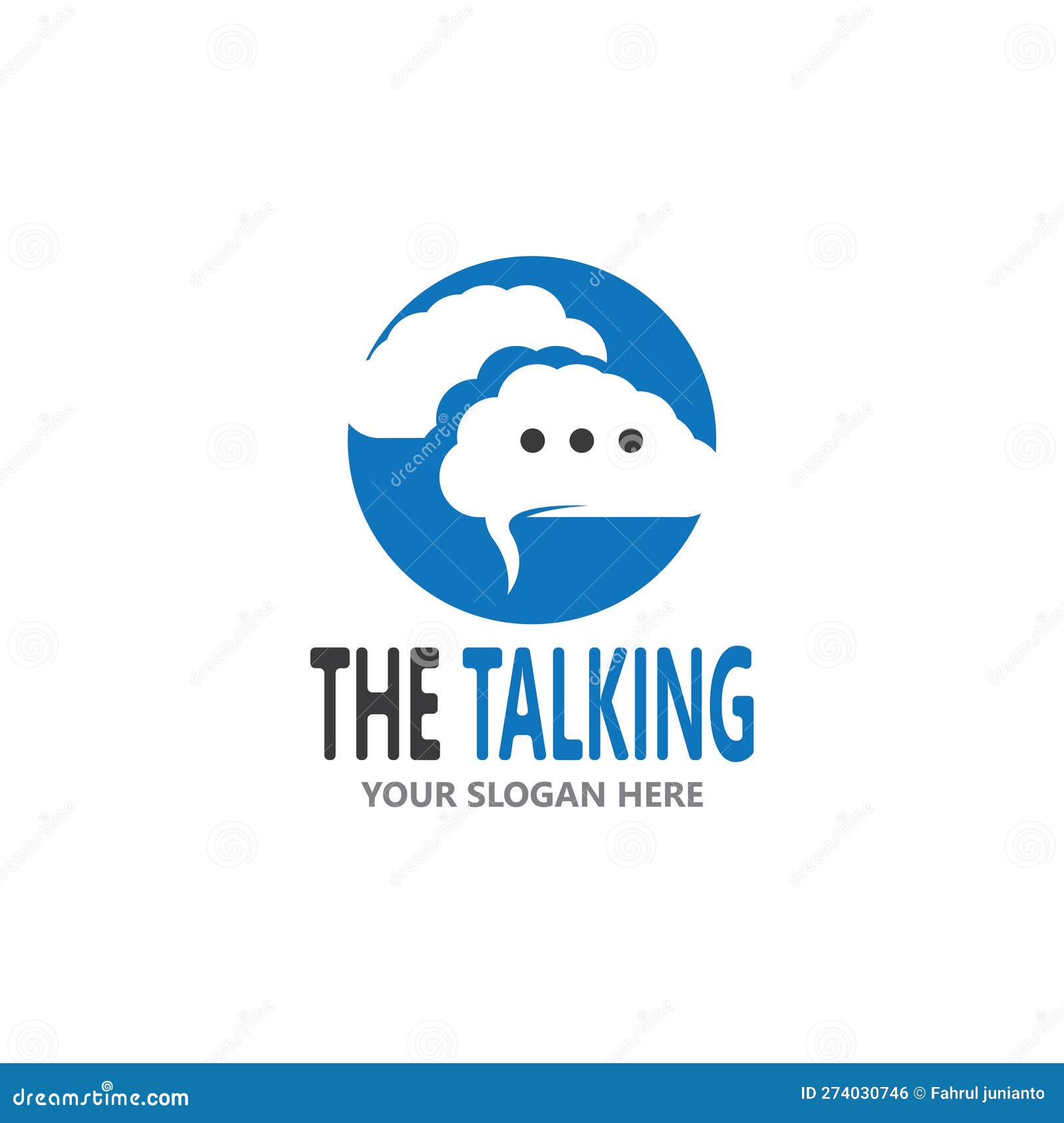 Chat Talking Logo and Symbol Vector Template Stock Illustration ...