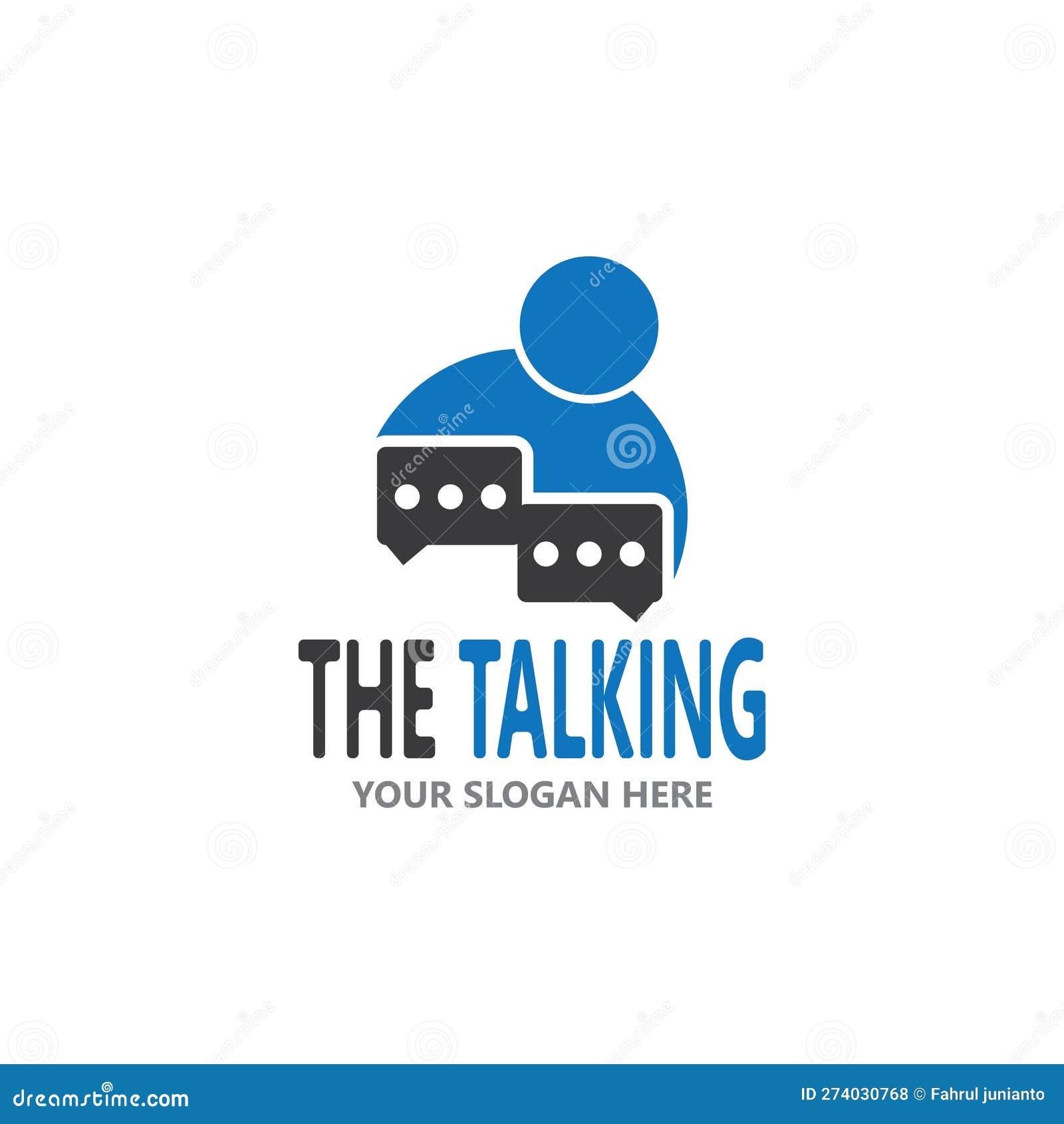 Chat Talking Logo and Symbol Vector Template Stock Illustration ...
