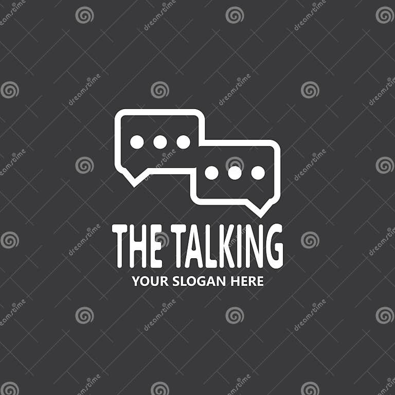 Chat Talking Logo and Symbol Vector Template Stock Illustration ...