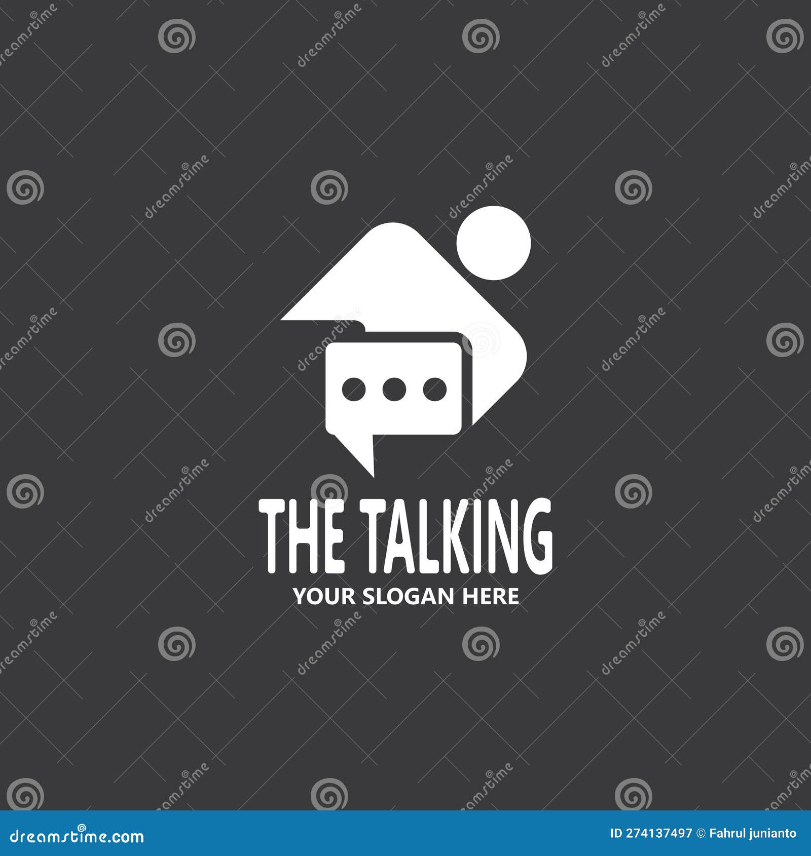 Chat Talking Logo and Symbol Vector Template Stock Illustration ...
