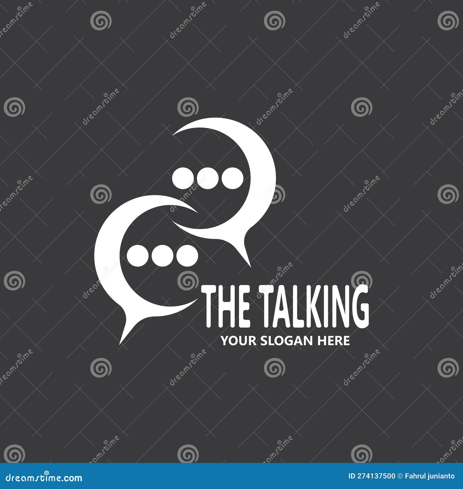 Chat Talking Logo and Symbol Vector Template Stock Illustration ...
